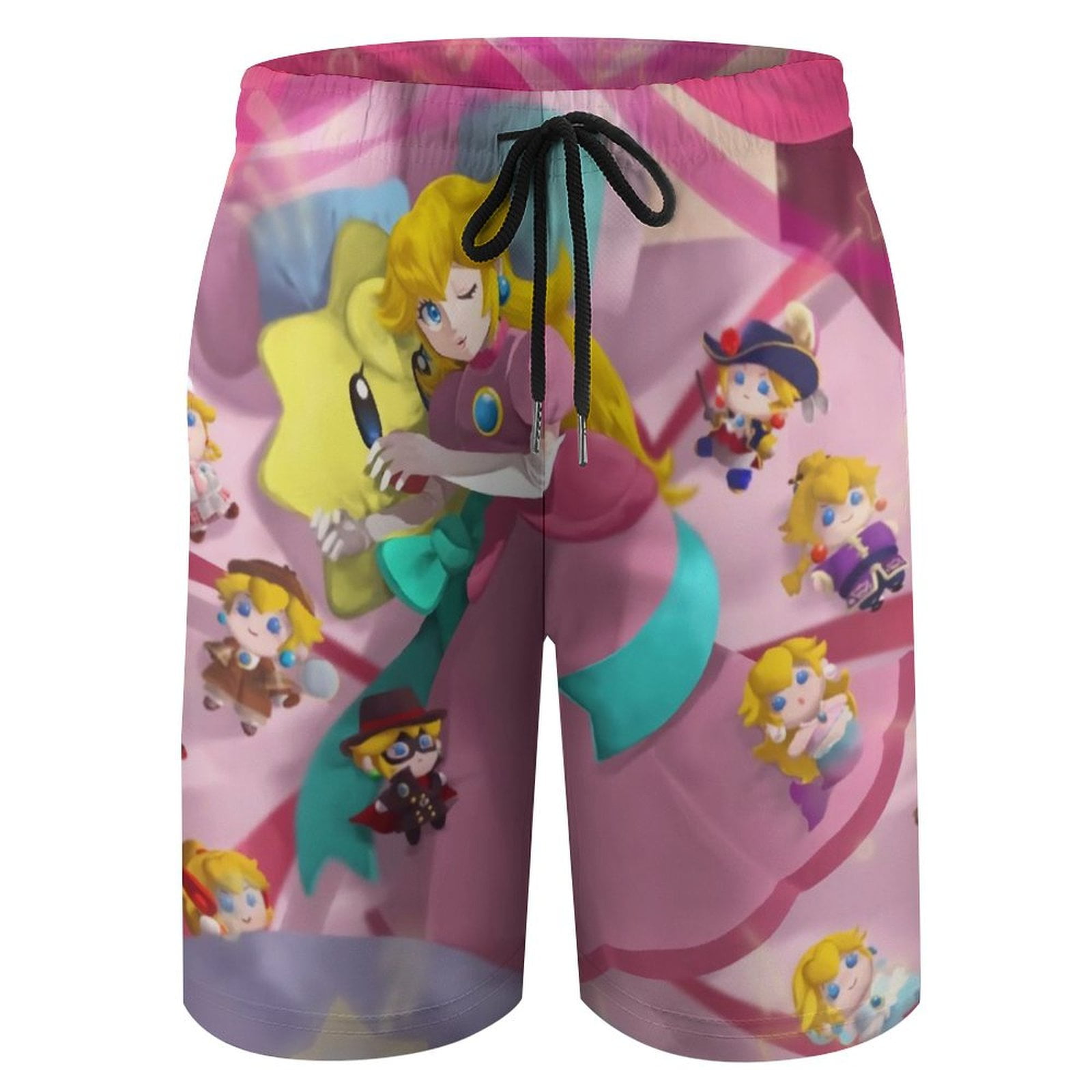 Mens Swim Trunks,Mario Princess Peach Boys Swim Trunks Swim Shorts ...