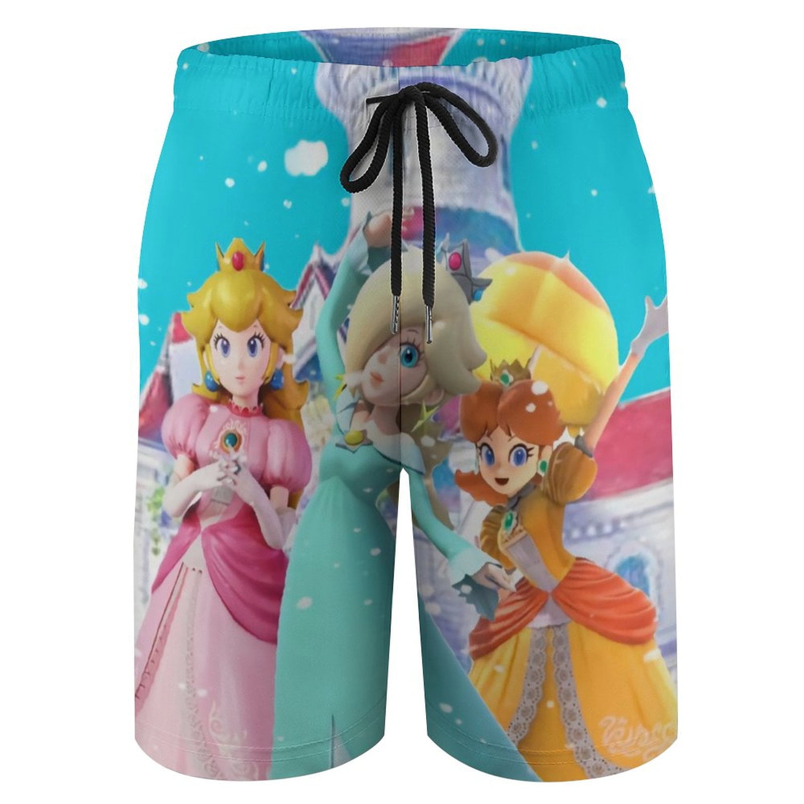 Mens Swim Trunks,Mario Rosalina Princess Peach Boys Swim Trunks ...