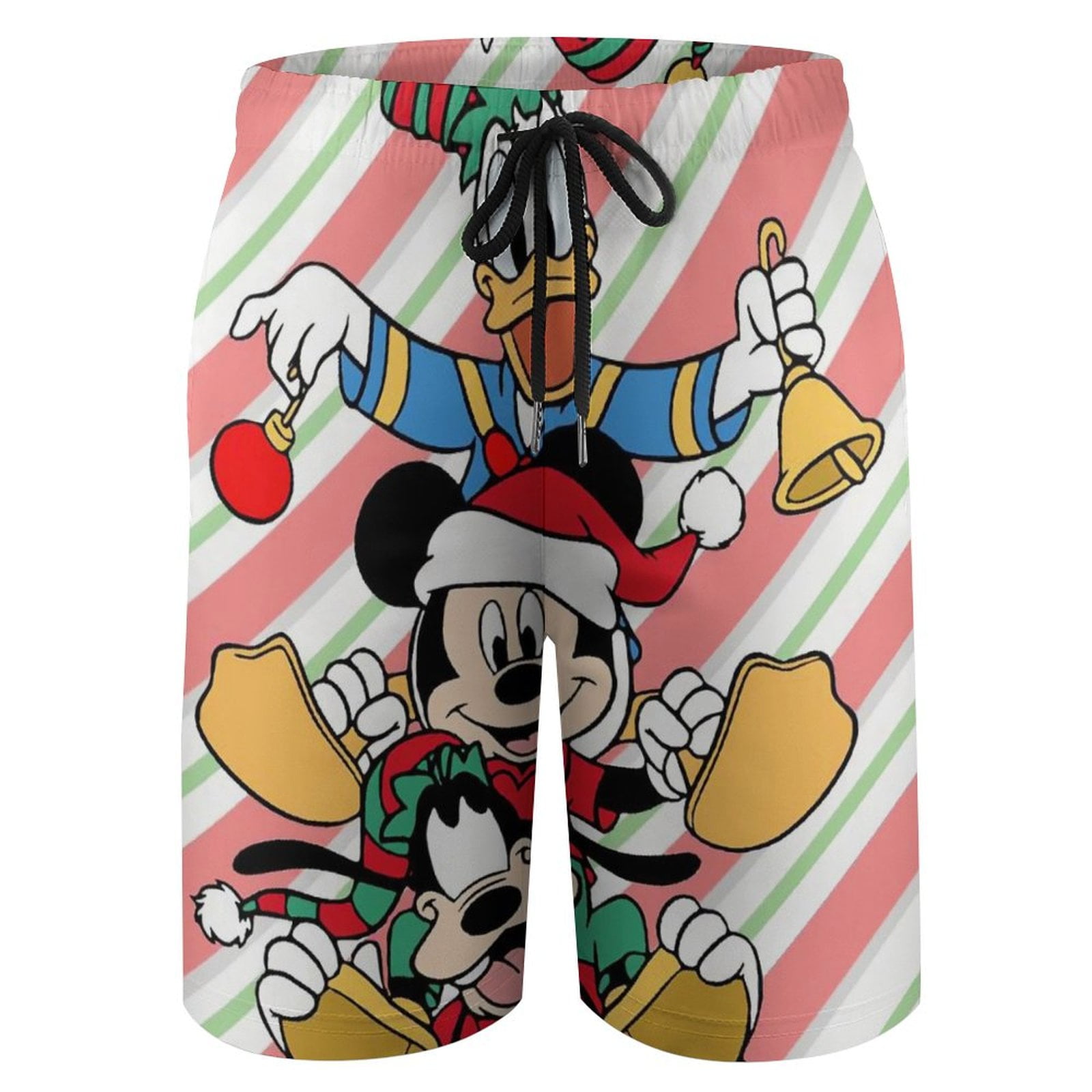 Mens Swim Trunks,Merry Christma Mickey & Daisy Duck Goofy Boys Swim ...