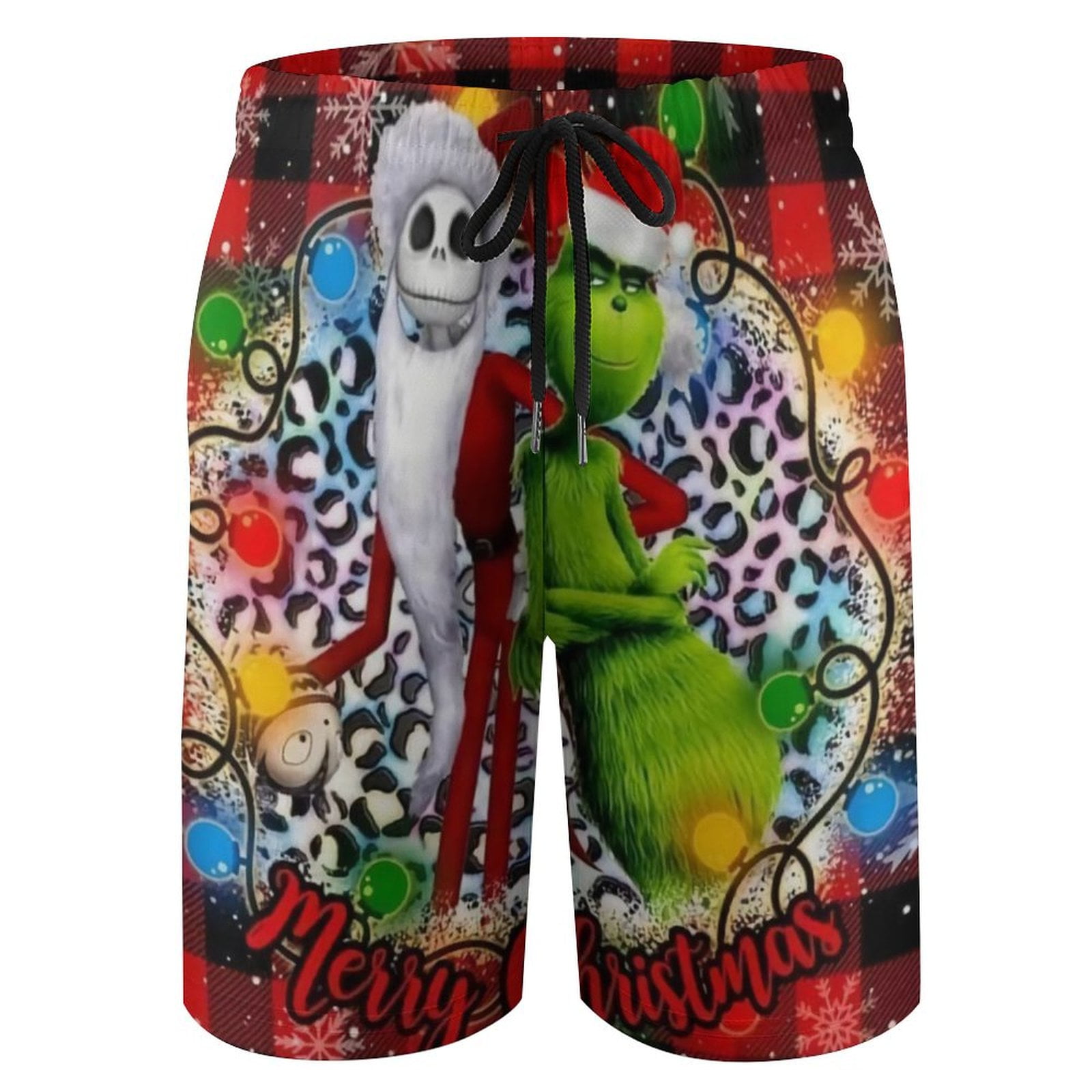 Mens Swim Trunks,Merry Christmas Grinch Boys Swim Trunks with ...