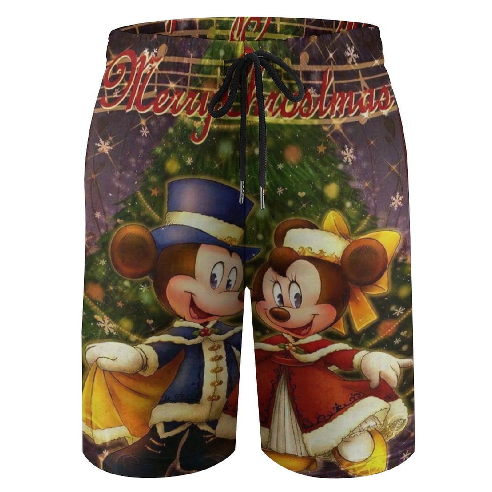 Mens Swim Trunks,Merry Christmas Mickey Boys Swim Trunks with ...