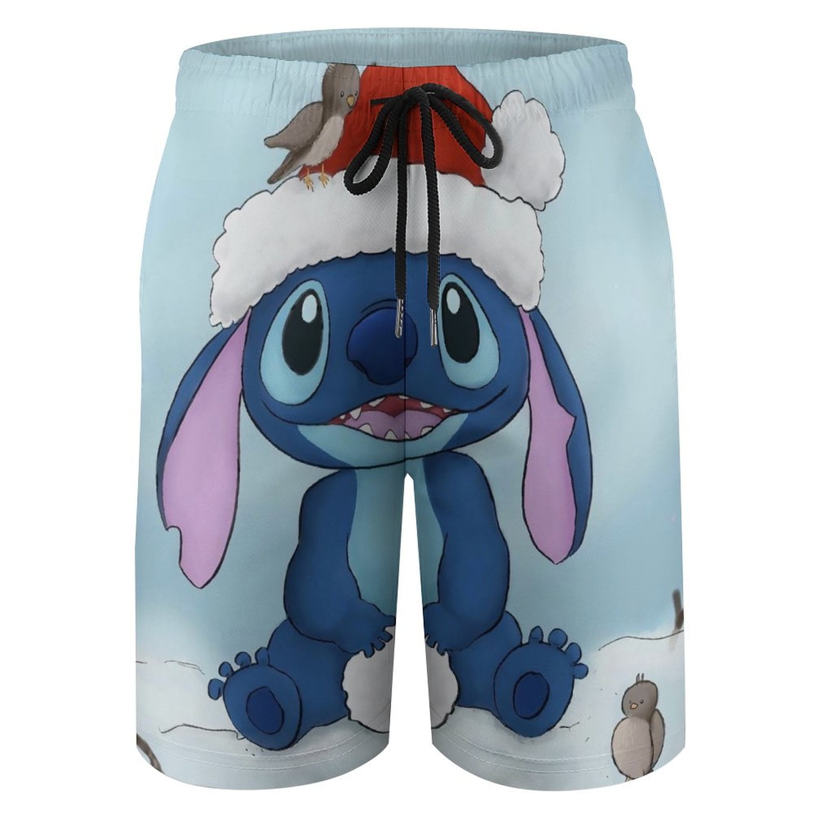Mens Swim Trunks,Merry Christmas Stitch Boys Swim Trunks with ...