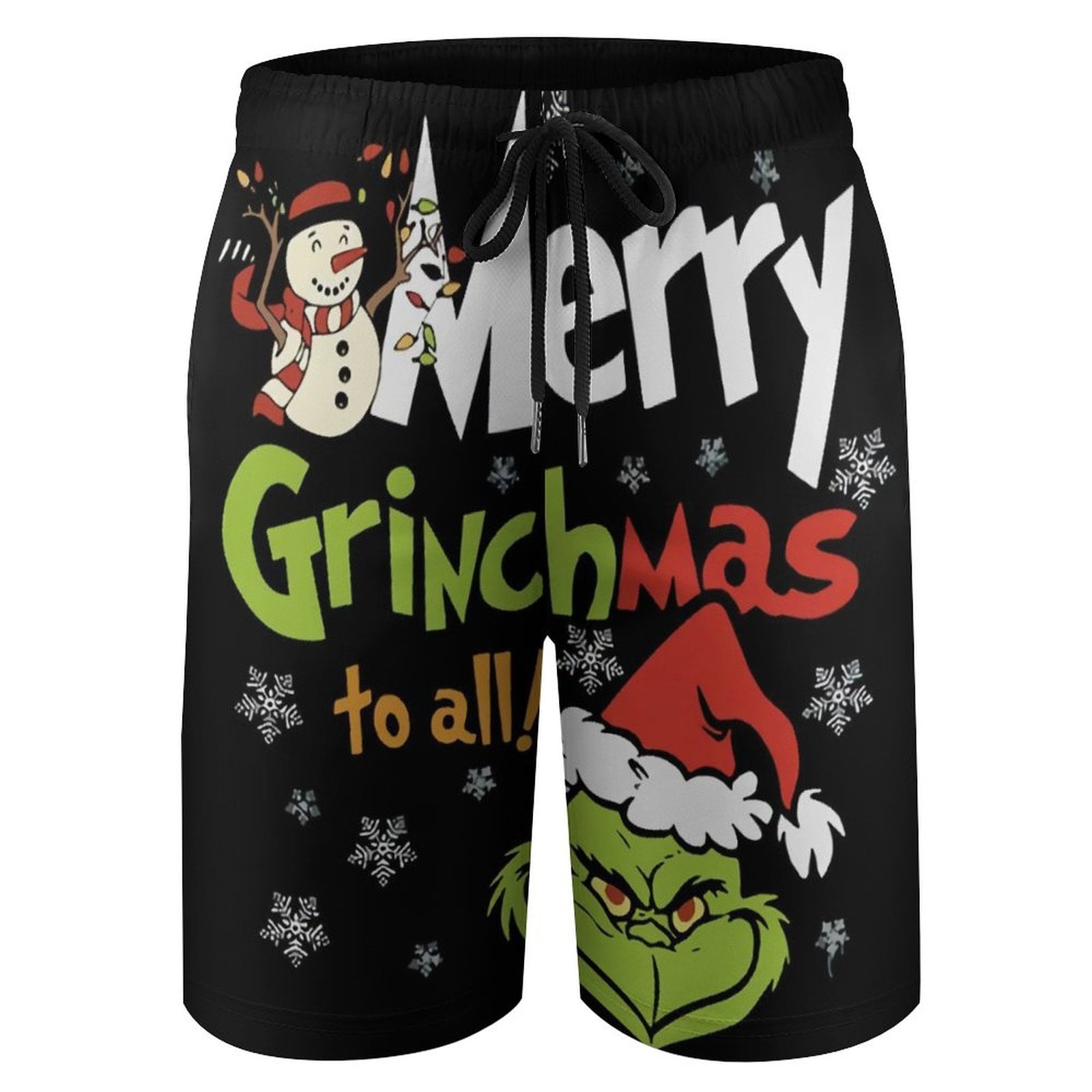 Mens Swim Trunks,Merry Grinchmas to All Boys Swim Trunks with ...