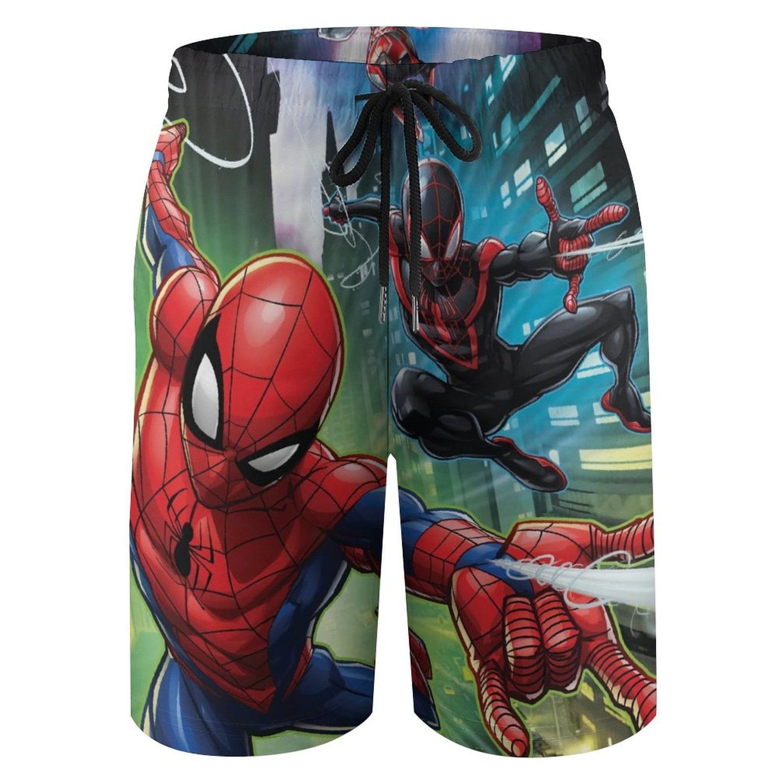 Mens Swim Trunks,Miles Morales And Spider-Man Boys Swim Trunks ...