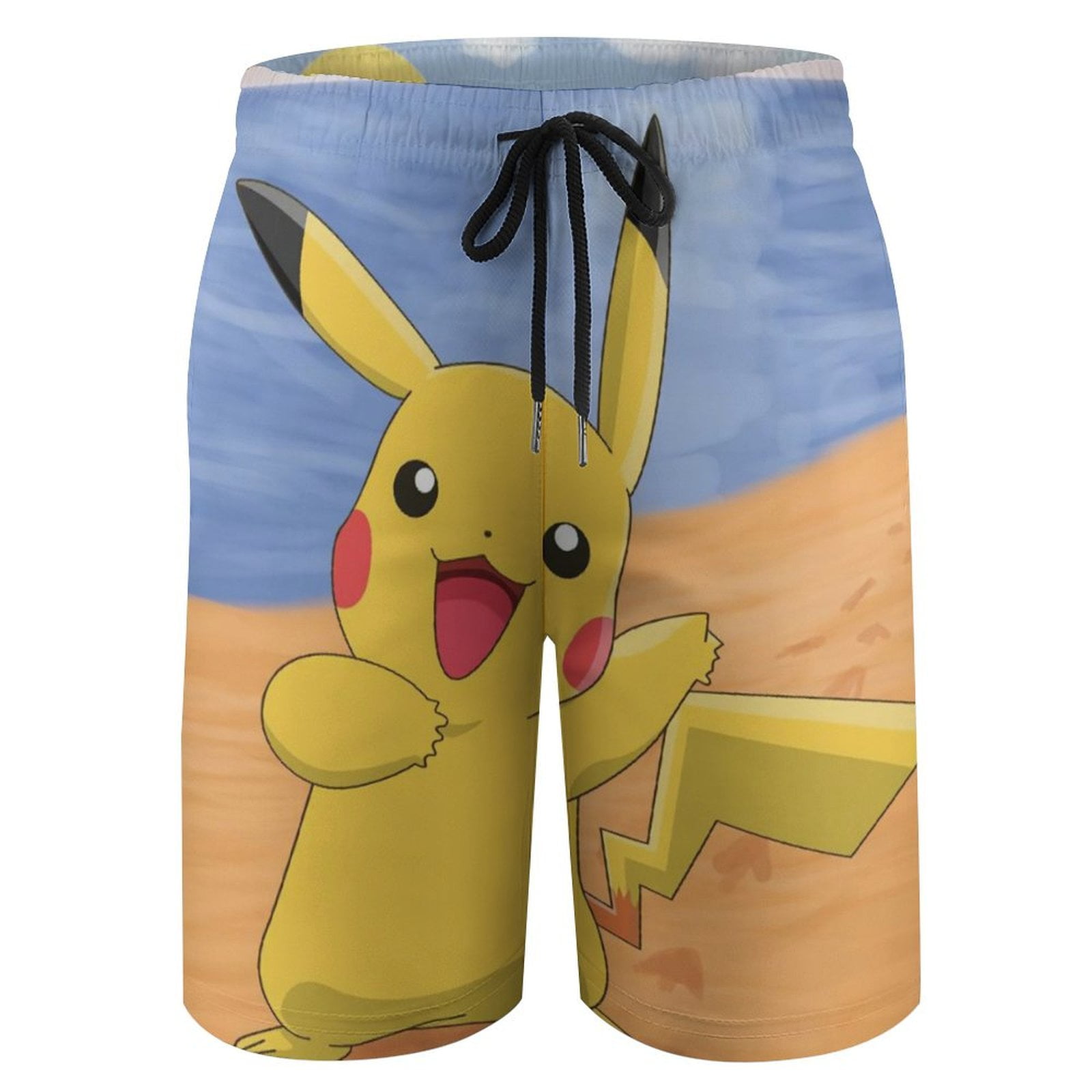 Mens Swim Trunks,Pikachu Beach Boys Swim Trunks with Compression Liner ...