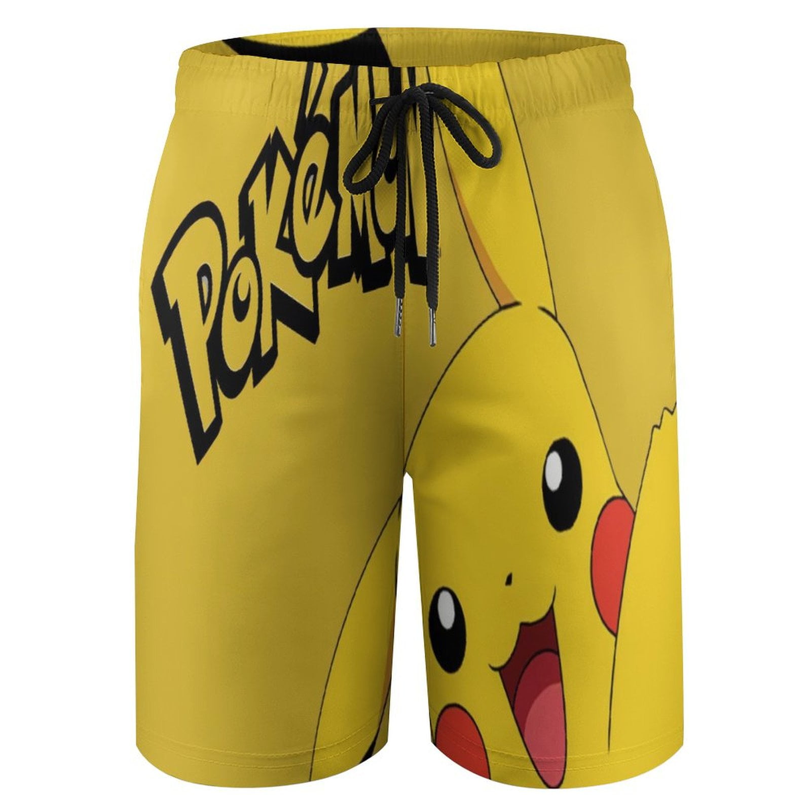 Mens Swim Trunks,Pikachu-Character Game Boys Swim Trunks with ...