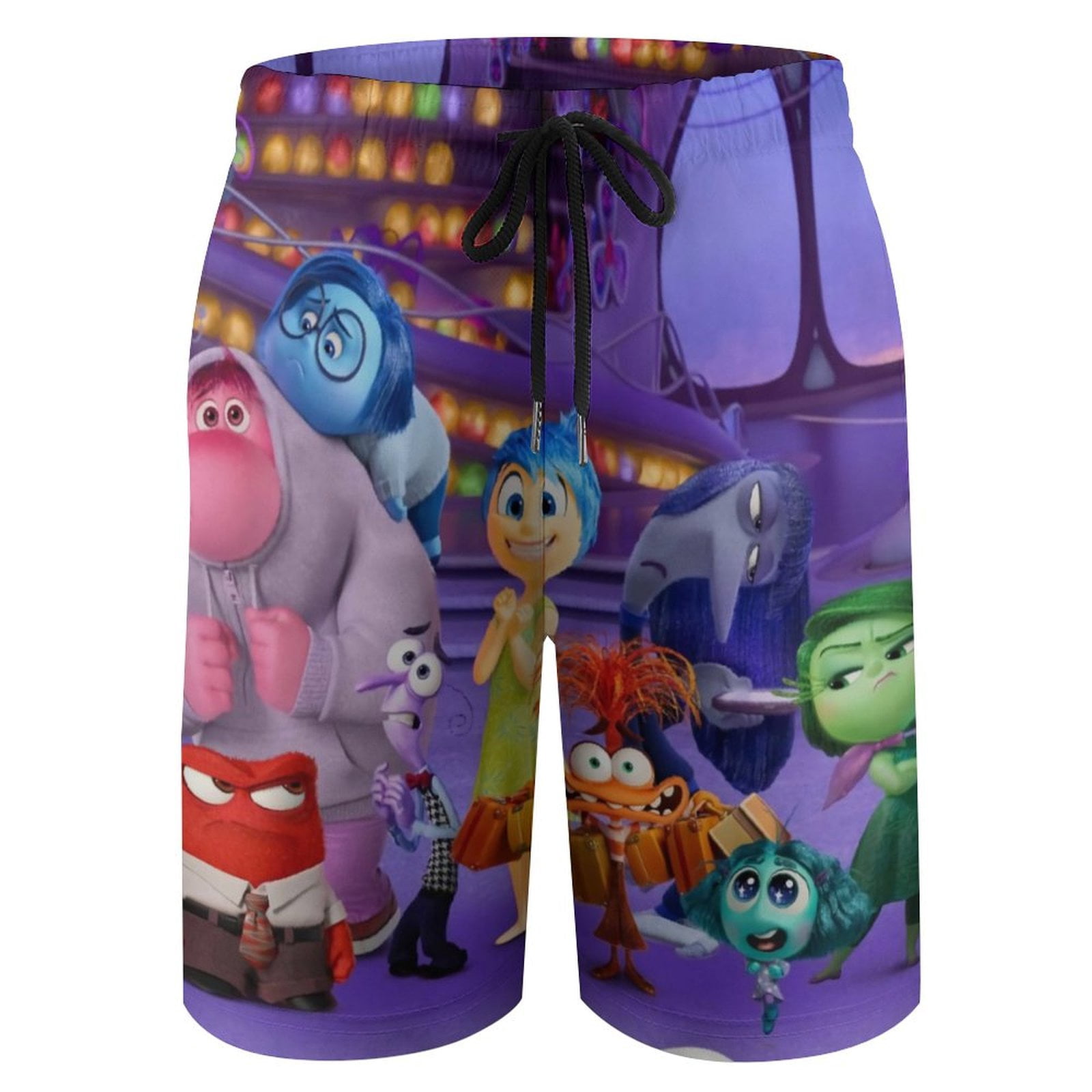 Mens Swim Trunks,Pixar Inside Out Current Mood Many Emotions Boys Swim ...
