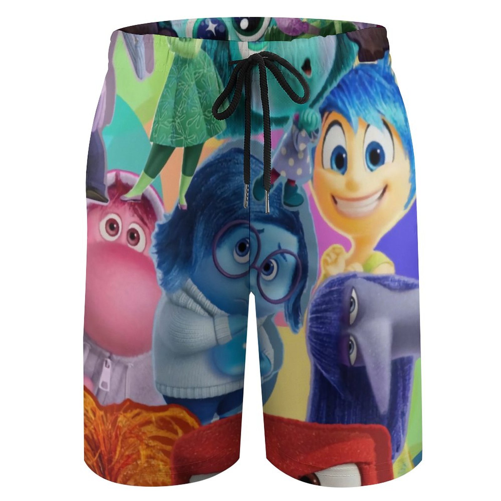 Mens Swim Trunks,Pixar Inside Out Current Mood Many Emotions Boys Swim ...