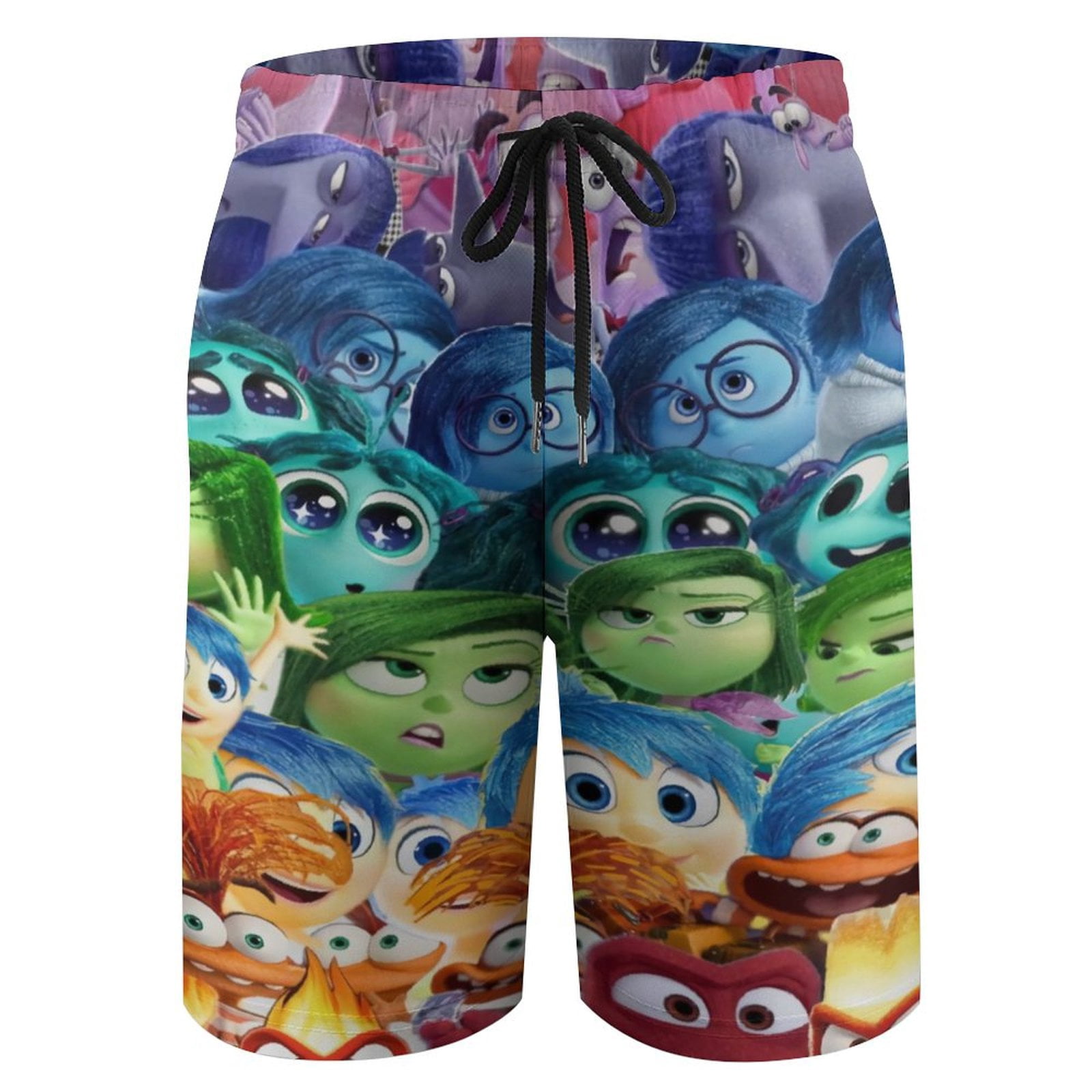 Mens Swim Trunks,Pixar Inside Out Current Mood Many Emotions Boys Swim ...