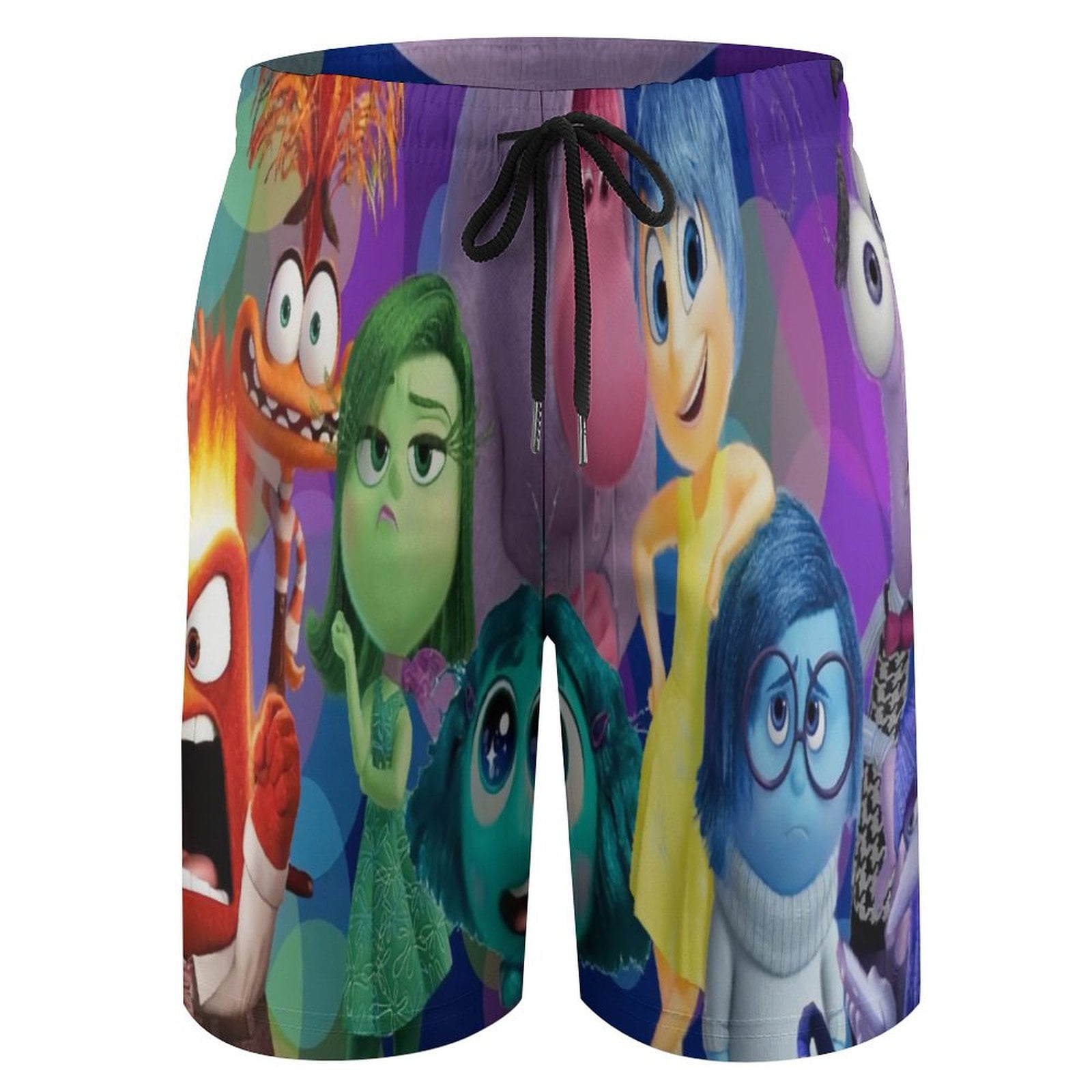 Mens Swim Trunks,Pixar Inside Out Feel All Your Emotions Vintage Boys ...