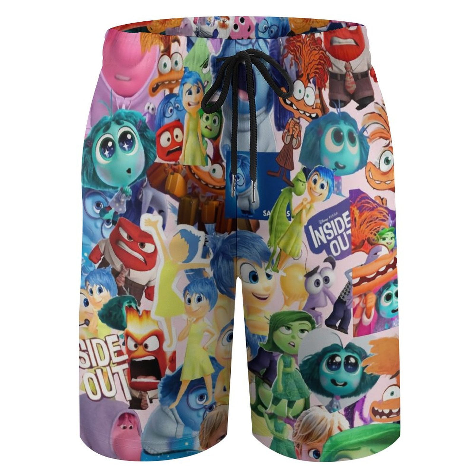 Mens Swim Trunks,Pixar Inside Out Feel All Your Emotions Vintage Boys ...