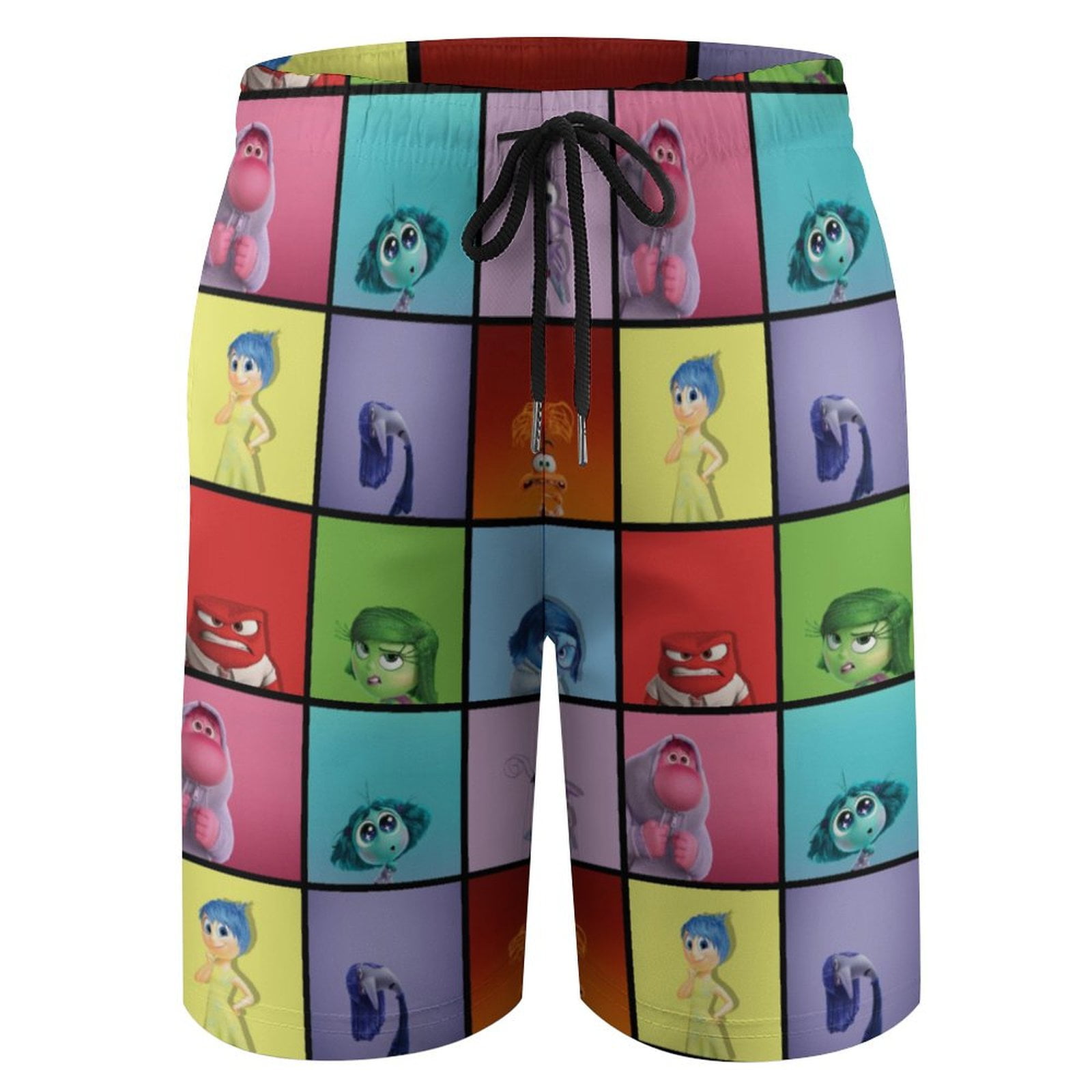 Mens Swim Trunks,Pixar Inside Out Feel All Your Emotions Vintage Boys ...