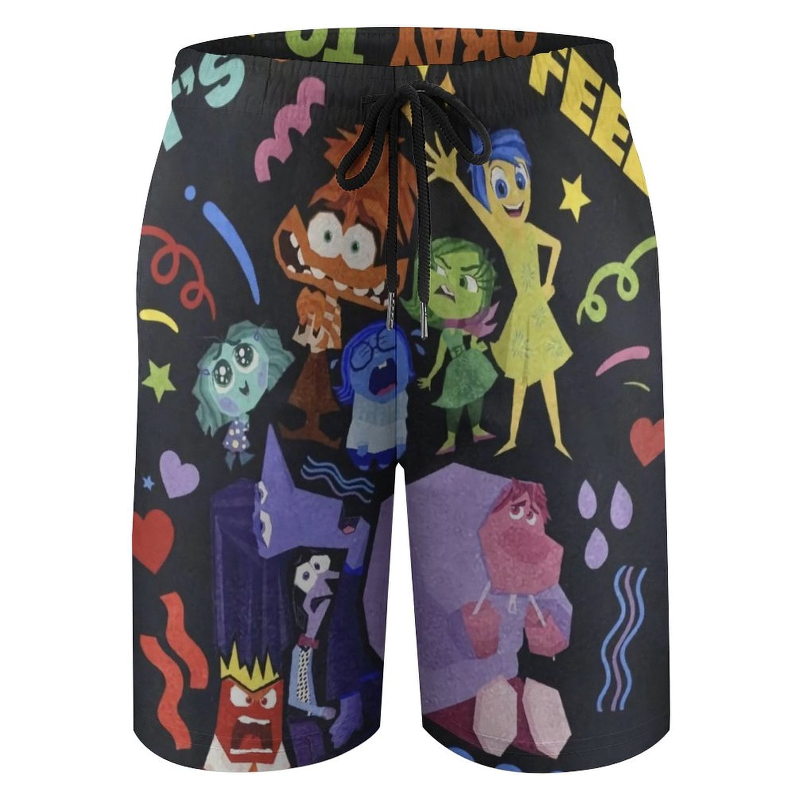 Mens Swim Trunks,Pixar Inside Out IT'S OKAY TO FEEL Boys Swim Trunks ...