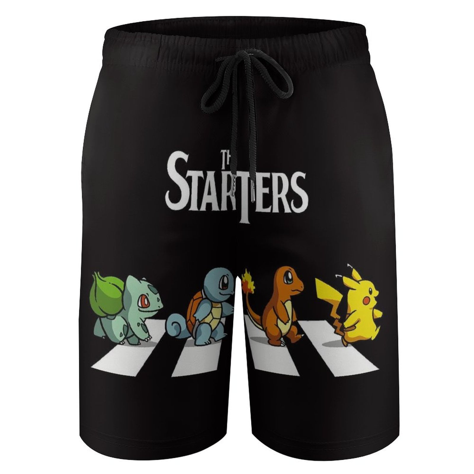 Mens Swim Trunks,Pokémon- Charmander Squirtle Bulbasaur Boys Swim ...