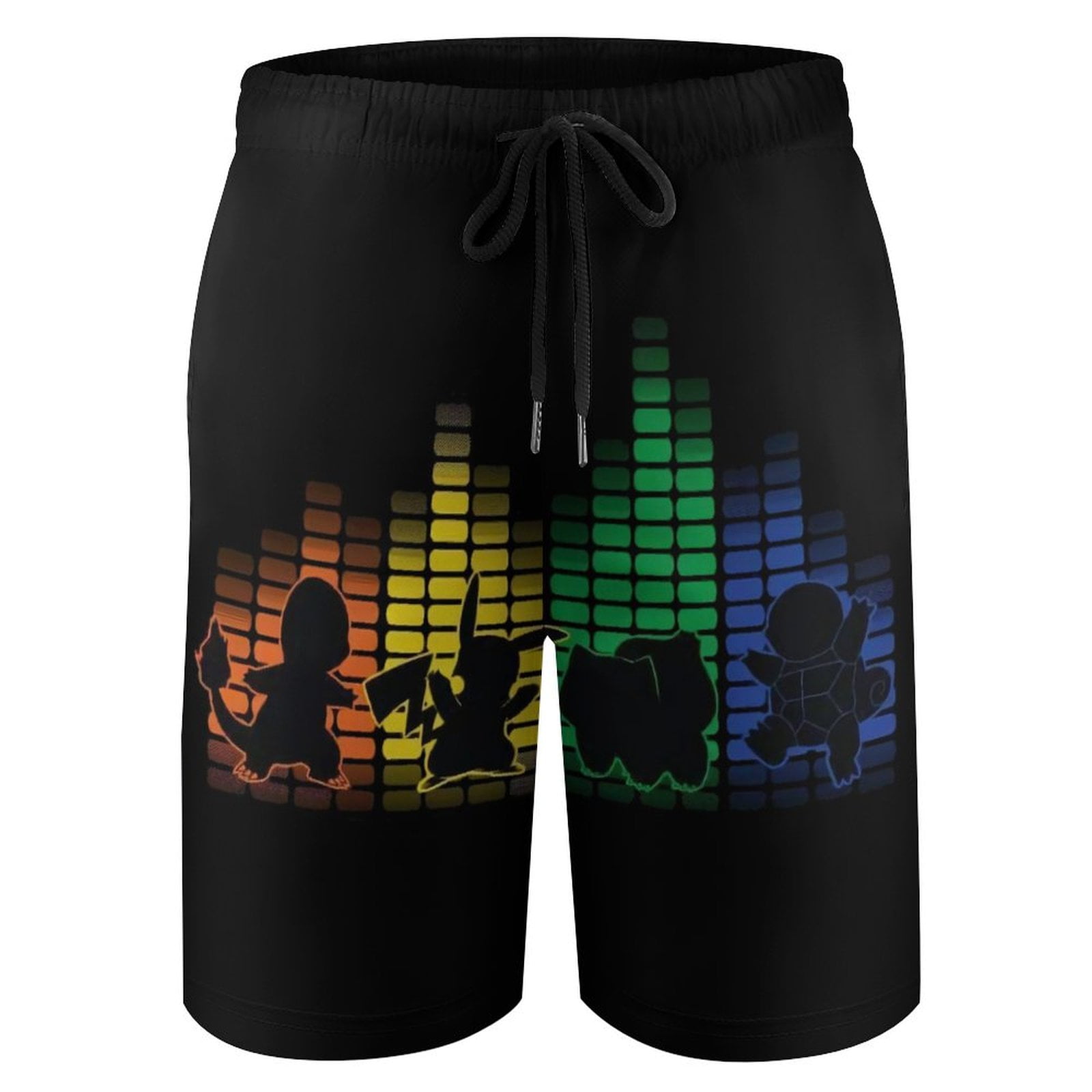 Mens Swim Trunks,Pokémon- Charmander Squirtle Bulbasaur Boys Swim ...