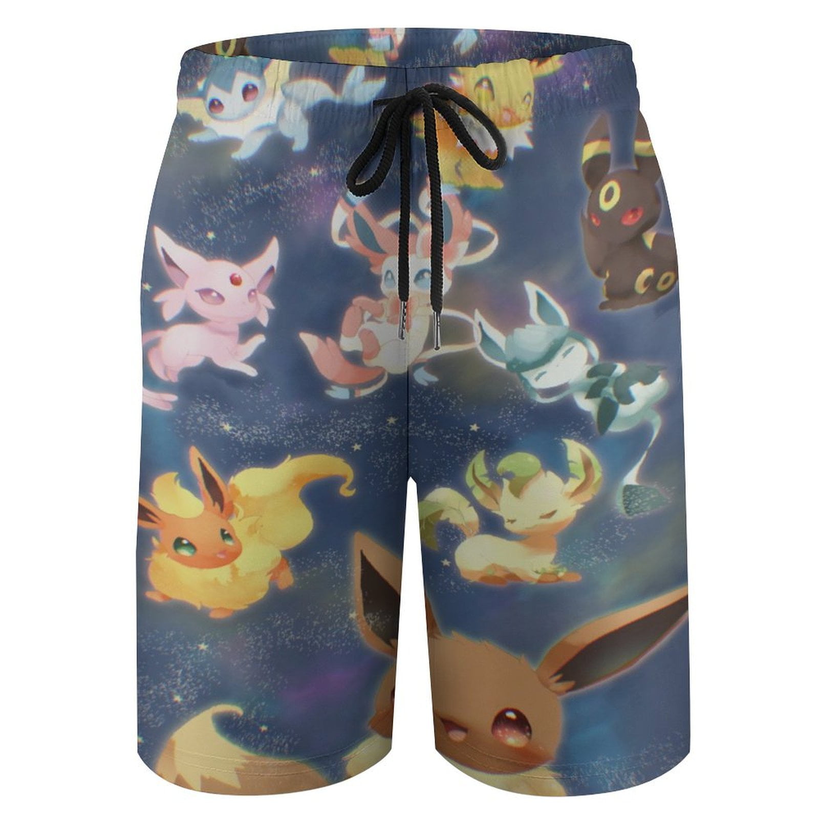Mens Swim Trunks,Pokémon Eevee,vaporeon,leafeon,umbreon,espeon,glaceon,flareon,jolteon Boys Swim ...