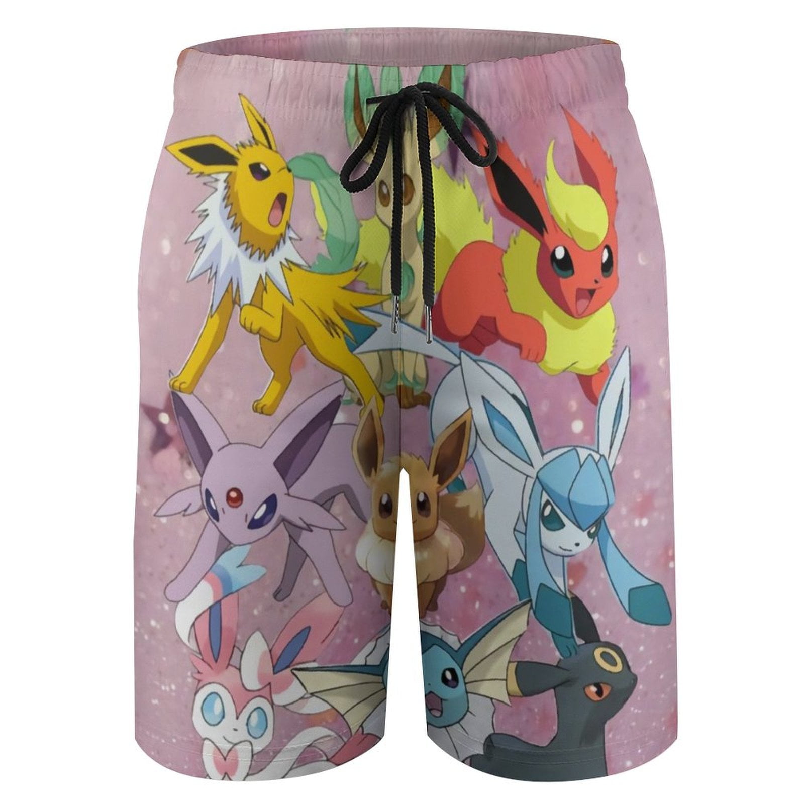 Mens Swim Trunks,Pokémon Eevee,vaporeon,leafeon,umbreon,espeon,glaceon,flareon,jolteon Boys Swim ...