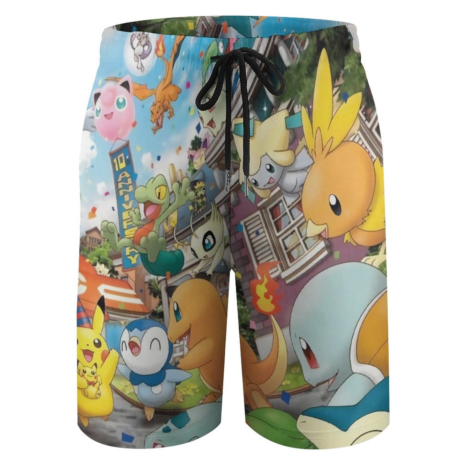 Mens Swim Trunks,Pokémon-Pikachu Boys Swim Trunks Compression Liner ...