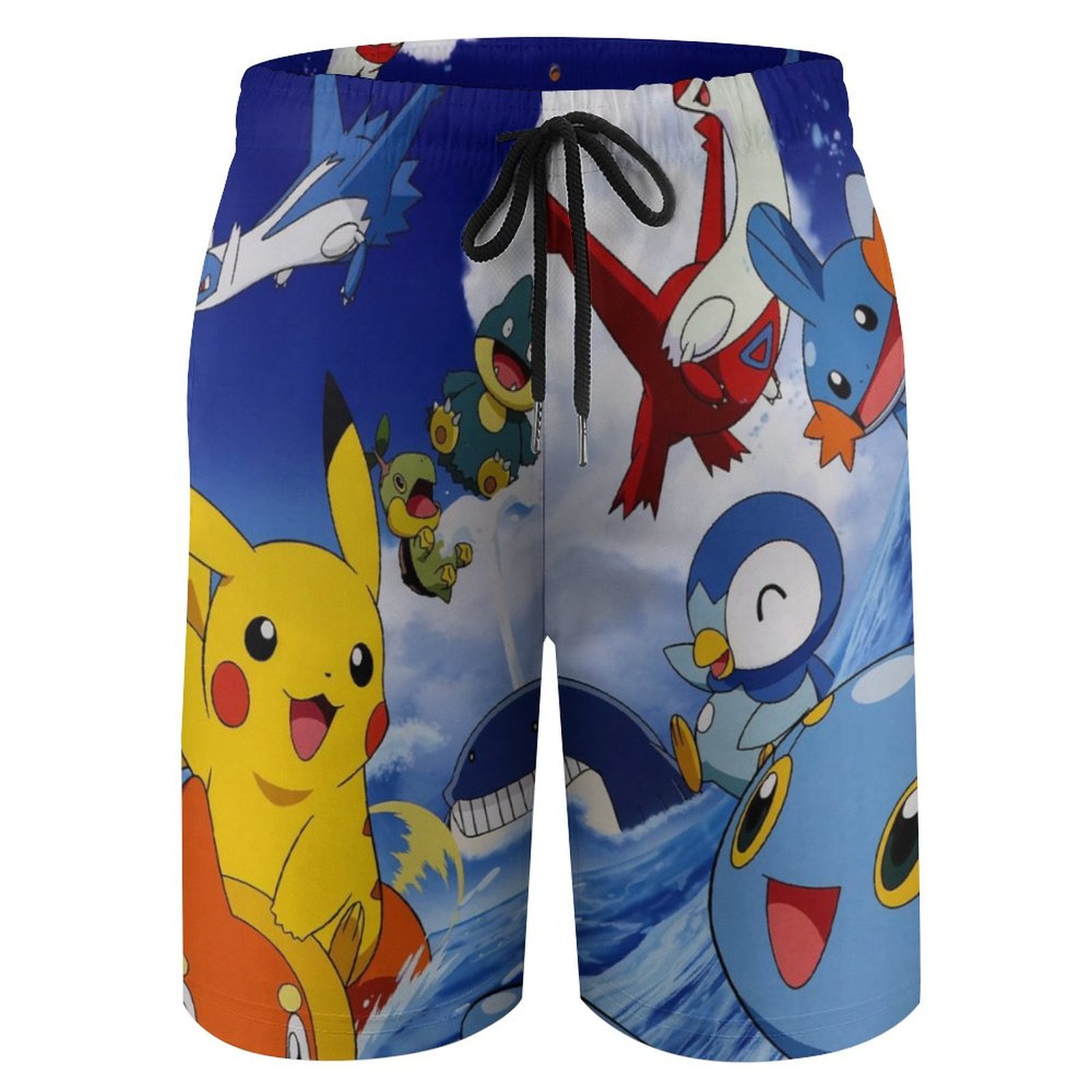 Mens Swim Trunks,Pokémon-Pikachu Boys Swim Trunks Compression Liner ...