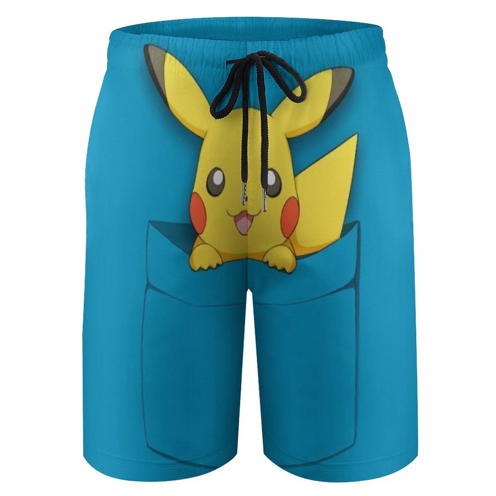 Mens Swim Trunks,Pokémon-Pikachu Character Boxes Boys Swim Trunks with ...