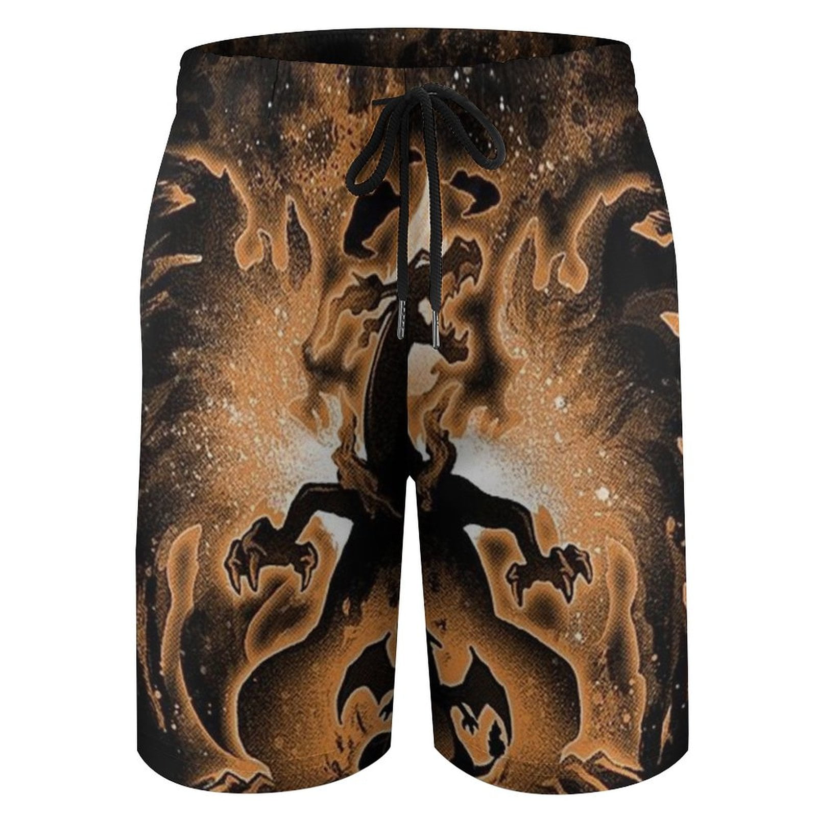 Mens Swim Trunks,Pokémon Pikachu Charmander Boys Swim Trunks Swim ...