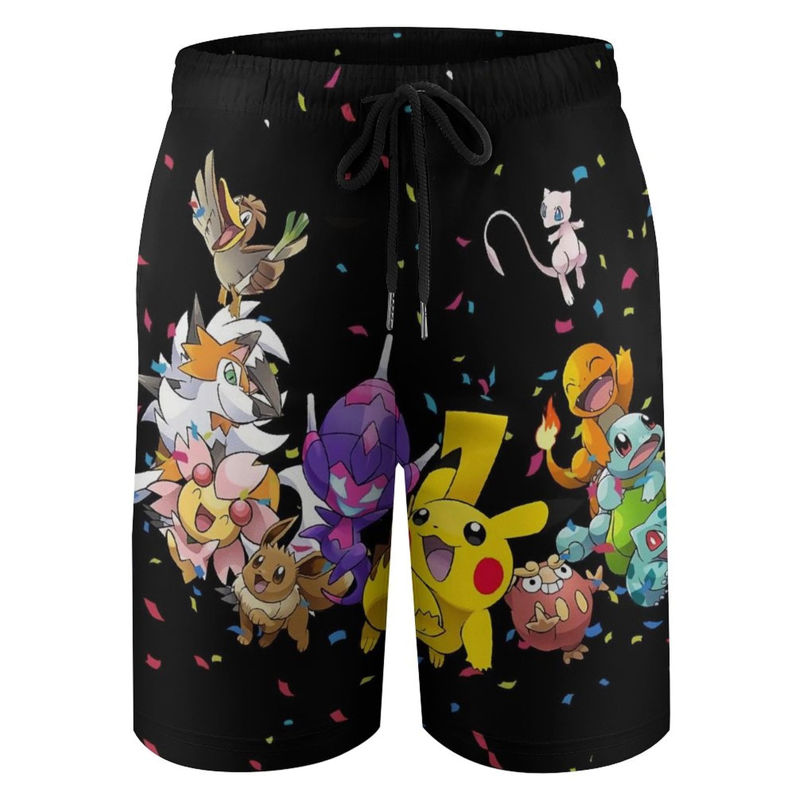 Mens Swim Trunks,Pokémon Pikachu Charmander Squirtle Bulbasaur Boys ...