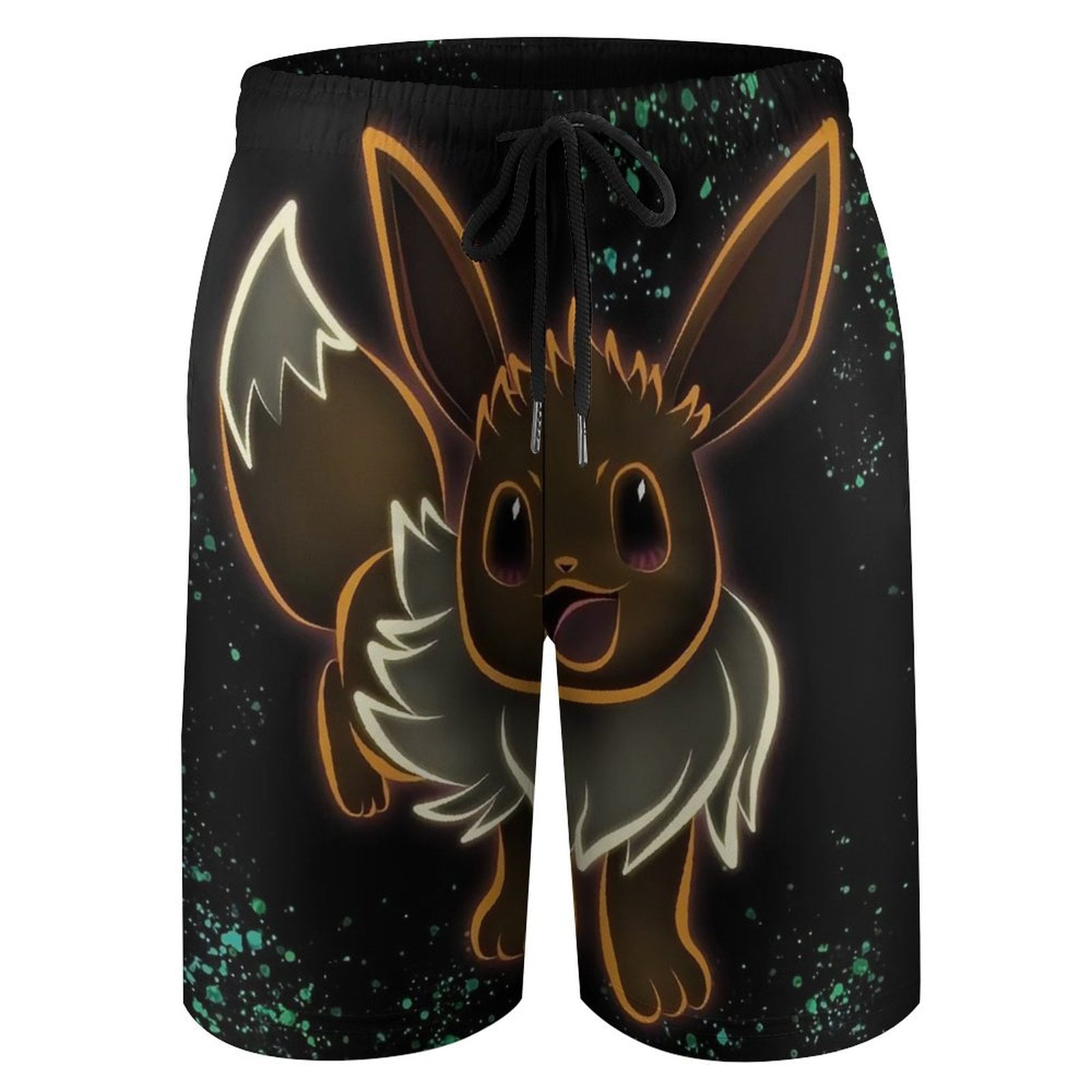 Mens Swim Trunks,Pokémon Pikachu Eevee Boys Swim Trunks Compression Liner Swim Shorts with ...
