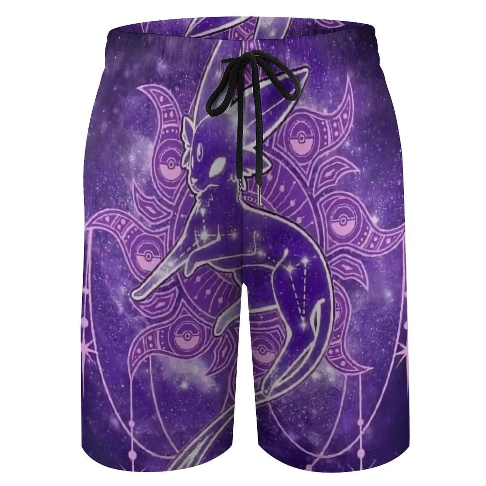 Mens Swim Trunks,Pokémon Pikachu Espeon Boys Swim Trunks with Boxer ...
