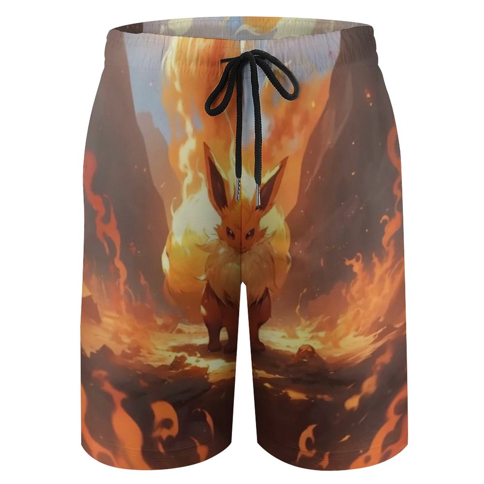 Mens Swim Trunks,Pokémon Pikachu Flareon Boys Swim Trunks Swim Shorts ...