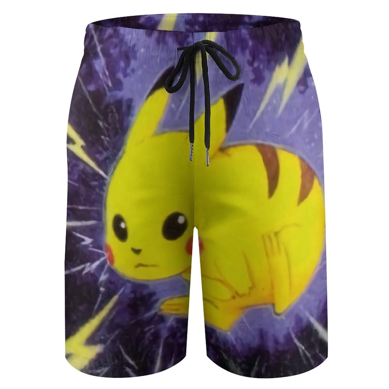 Mens Swim Trunks,Pokémon Pikachu Raichu Pichu Boys Swim Trunks with ...
