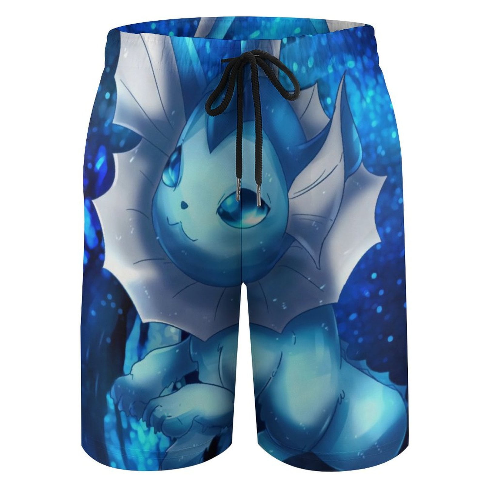 Mens Swim Trunks,Pokémon Pikachu Vaporeon Boys Swim Trunks with Boxer Brief Liner Compression ...