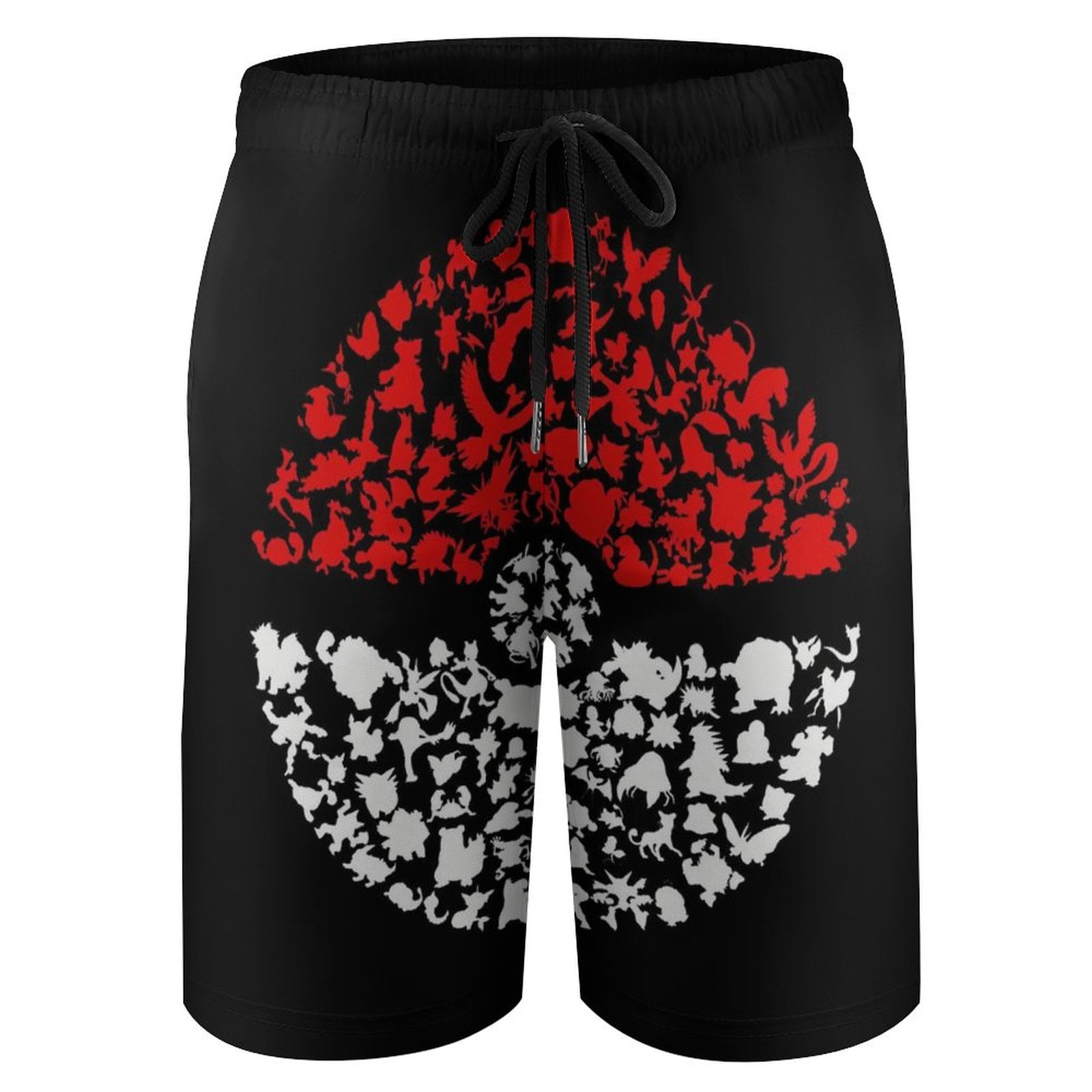 Mens Swim Trunks,Pokémon - Pokeball Pikachu Boys Swim Trunks Compression Liner Swim Shorts with ...