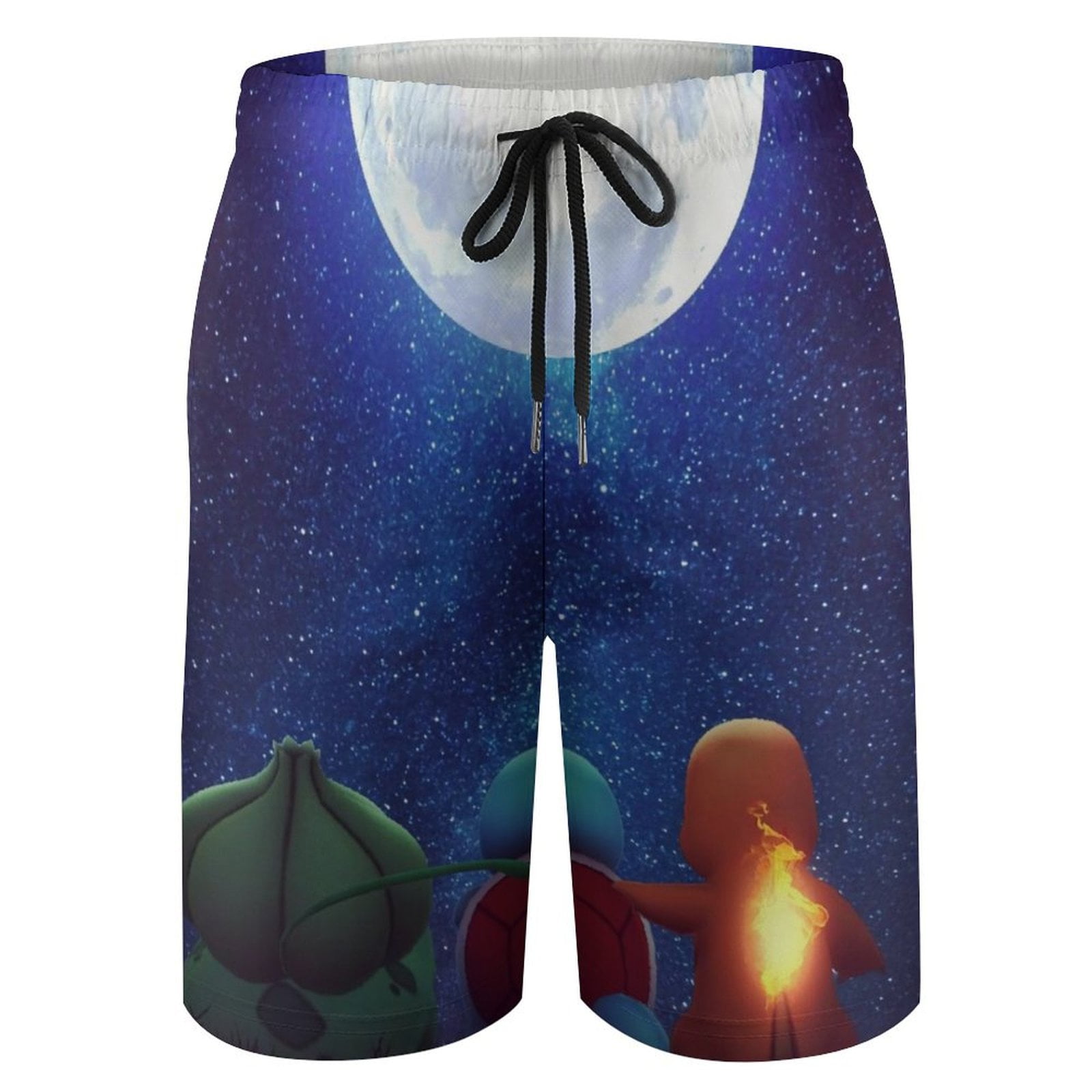 Mens Swim Trunks,Pokemon Charmander Squirtle Bulbasaur Boys Swim Trunks ...