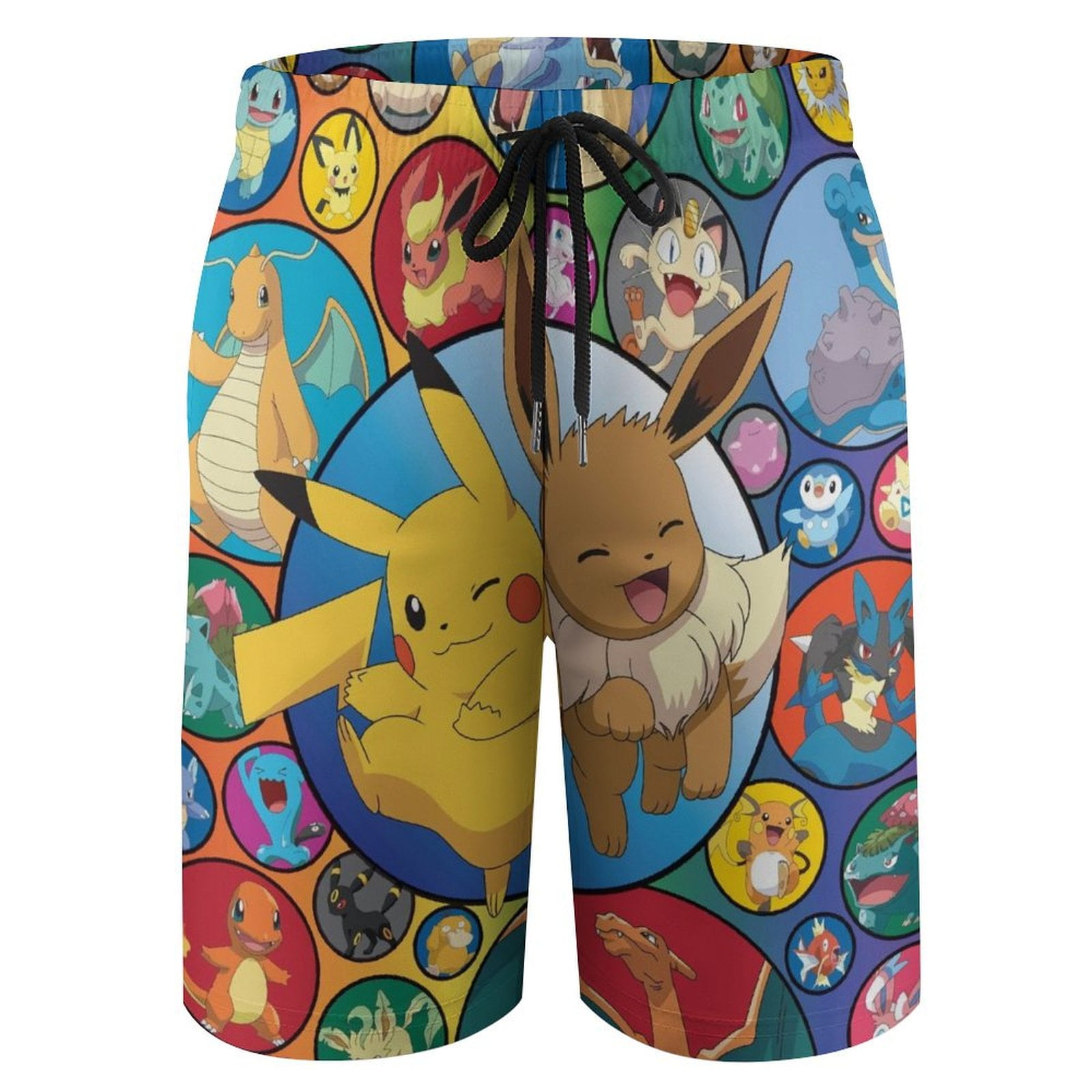 Mens Swim Trunks,Pokemon Eevee Bubbles Boys Swim Trunks with Boxer ...