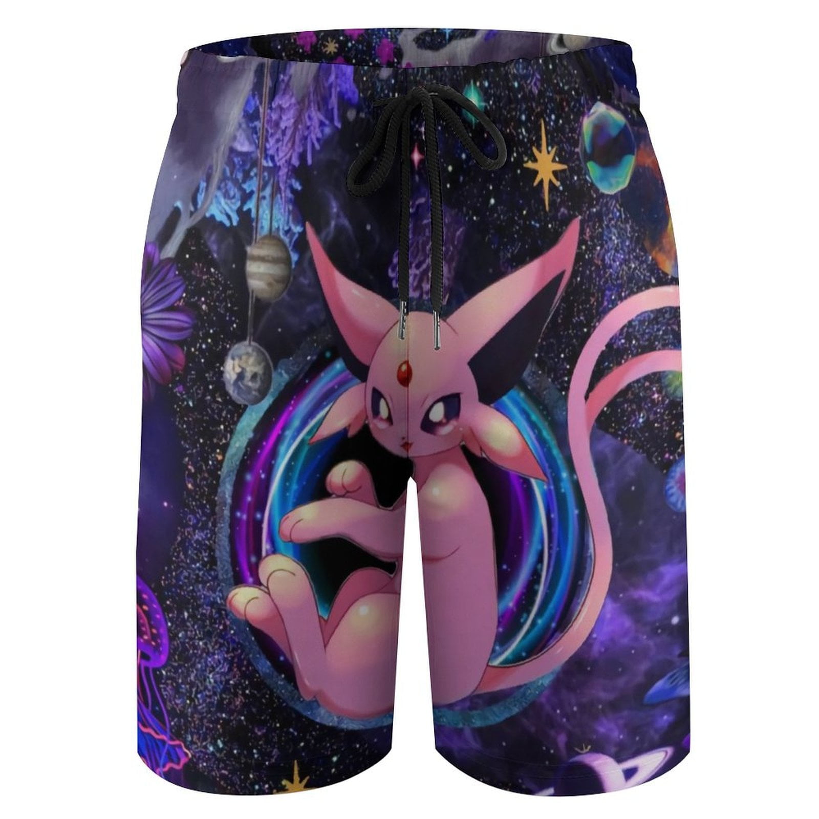 Mens Swim Trunks,Pokemon Eevee Galaxy Purple Blue Stars Boys Swim Trunks Swim Shorts Quick Dry ...