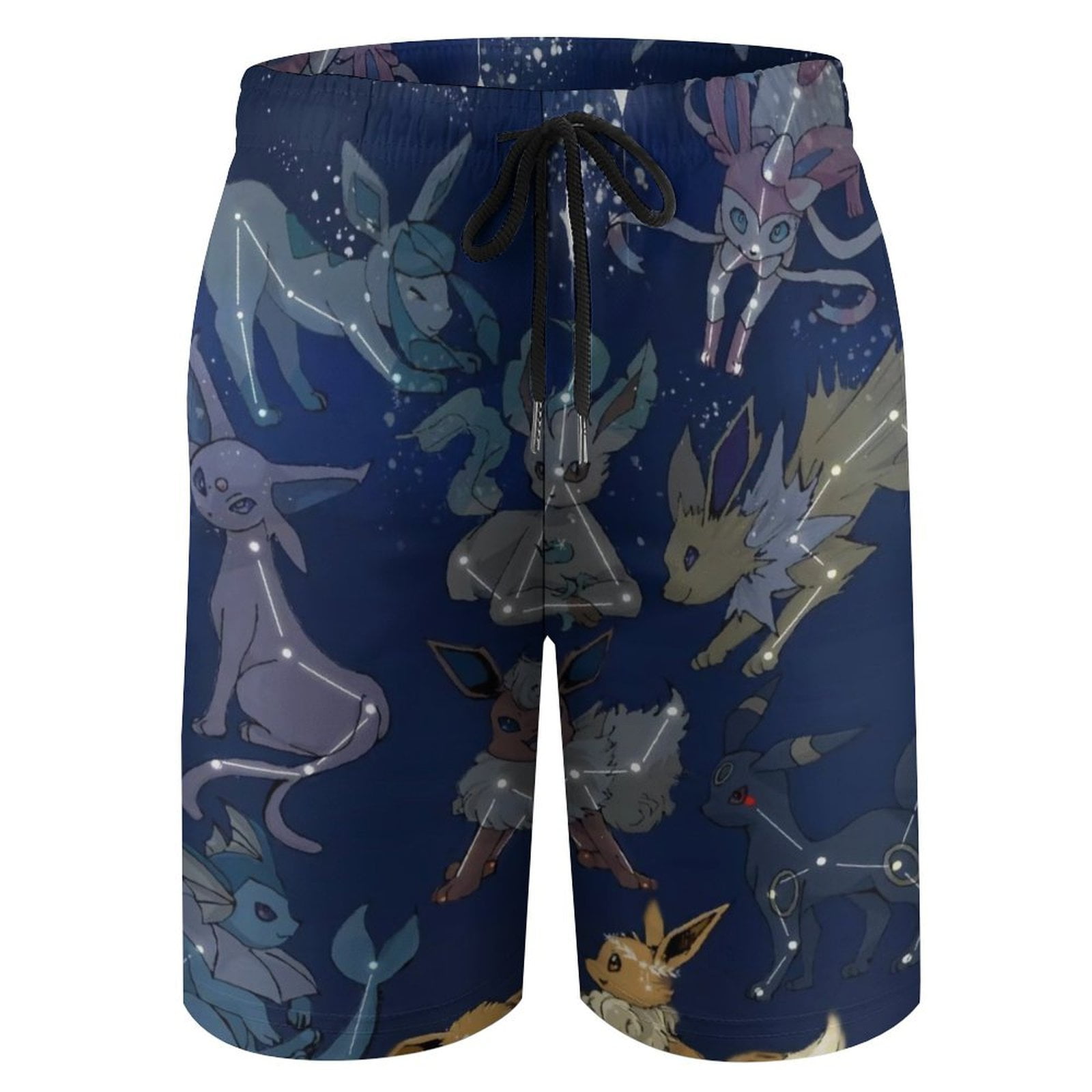 Mens Swim Trunks,Pokemon Eevee, Vaporeon, Leafeon, Umbreon, Espeon, Glaceon, Flareon, Jolteon ...
