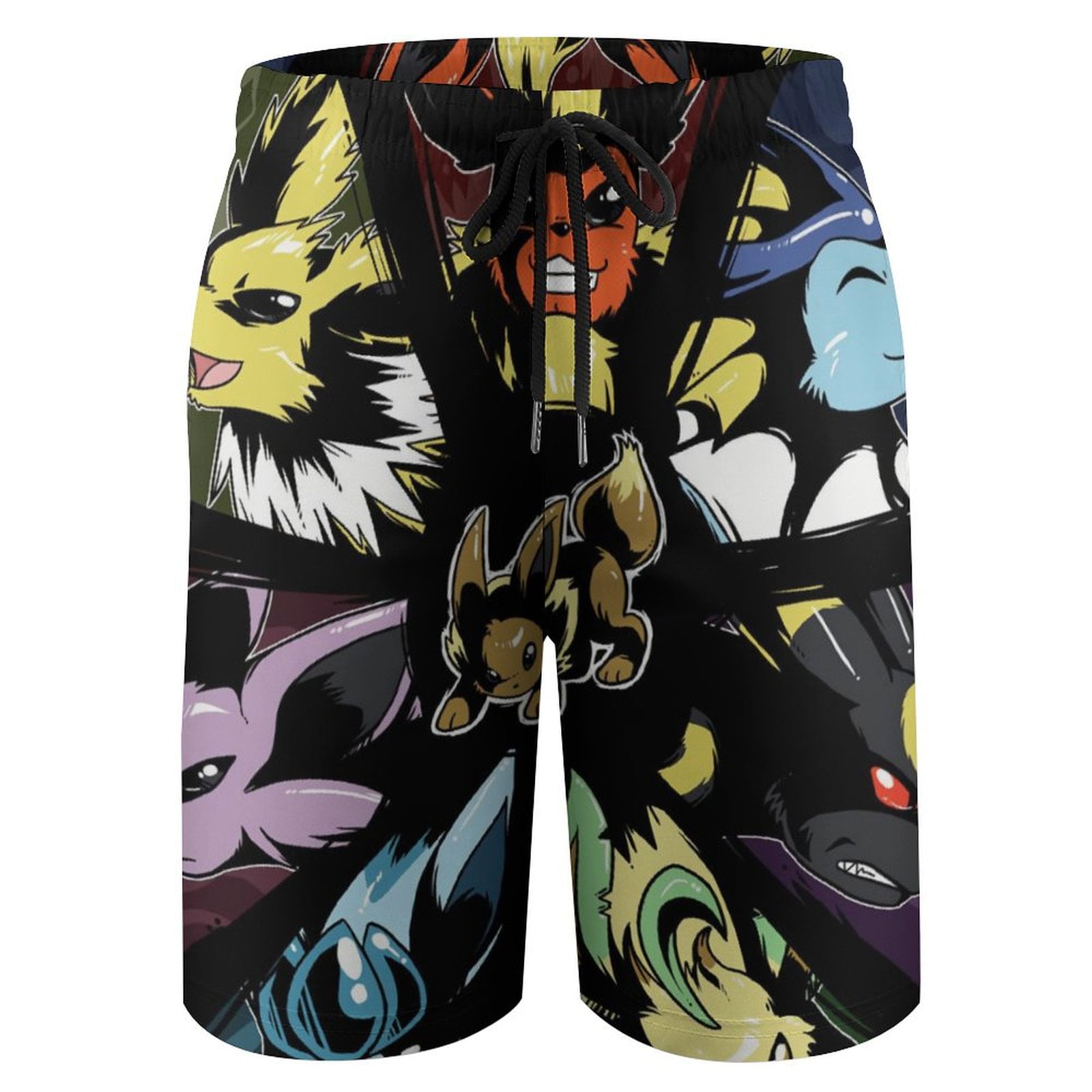 Mens Swim Trunks,Pokemon Eevee,vaporeon,leafeon,umbreon,espeon,glaceon,flareon,jolteon Boys Swim ...
