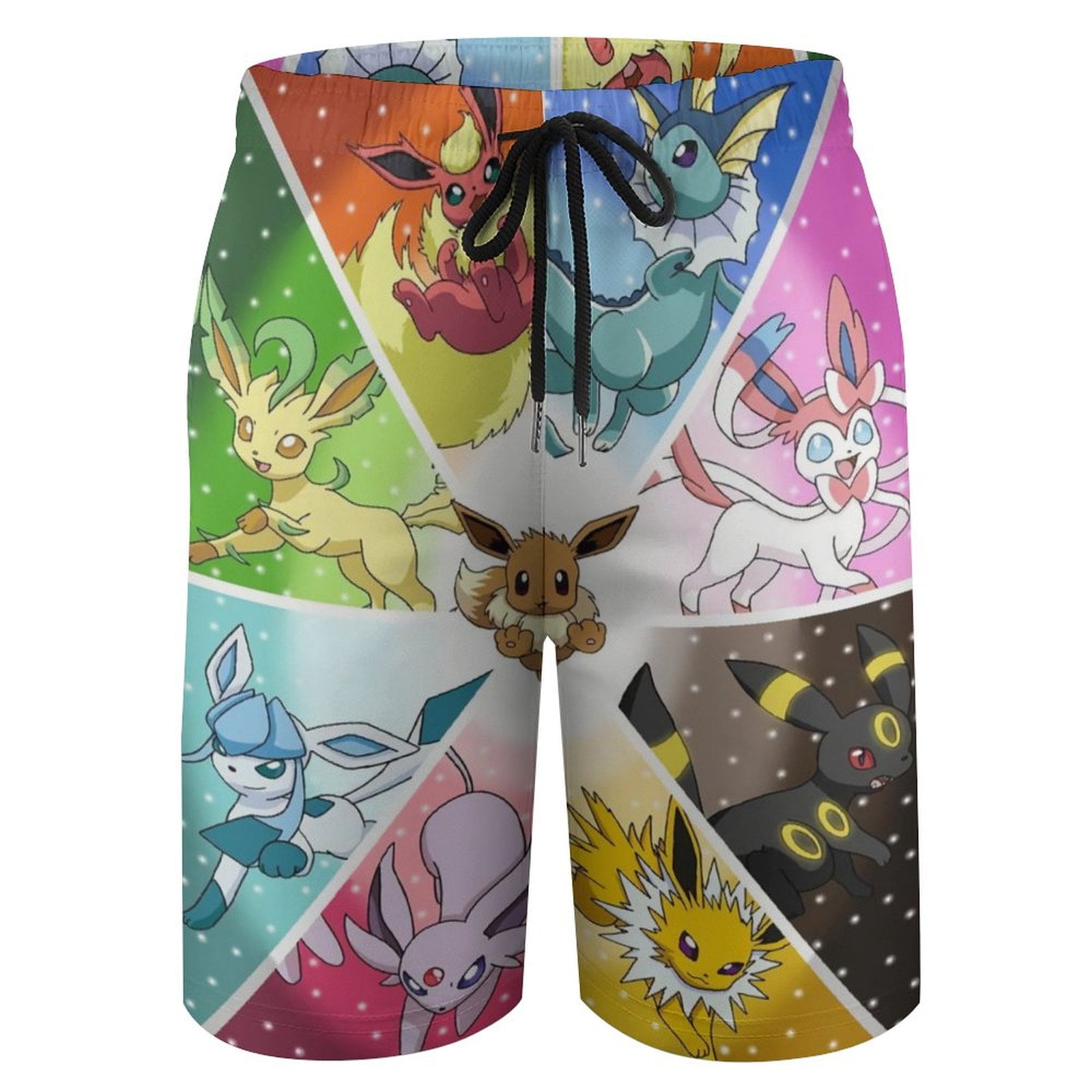 Mens Swim Trunks,Pokemon Eeveelution Boys Swim Trunks Compression Liner ...