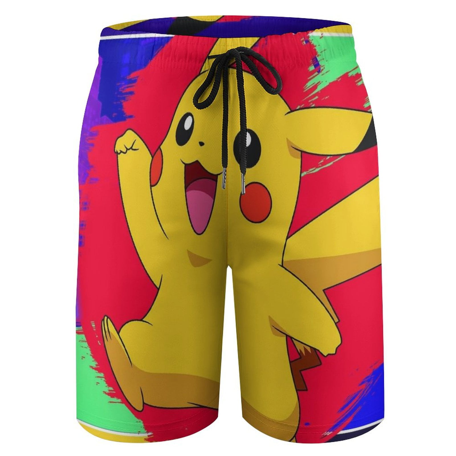 Mens Swim Trunks,Pokemon - Neon Lights Pikachu Boys Swim Trunks ...