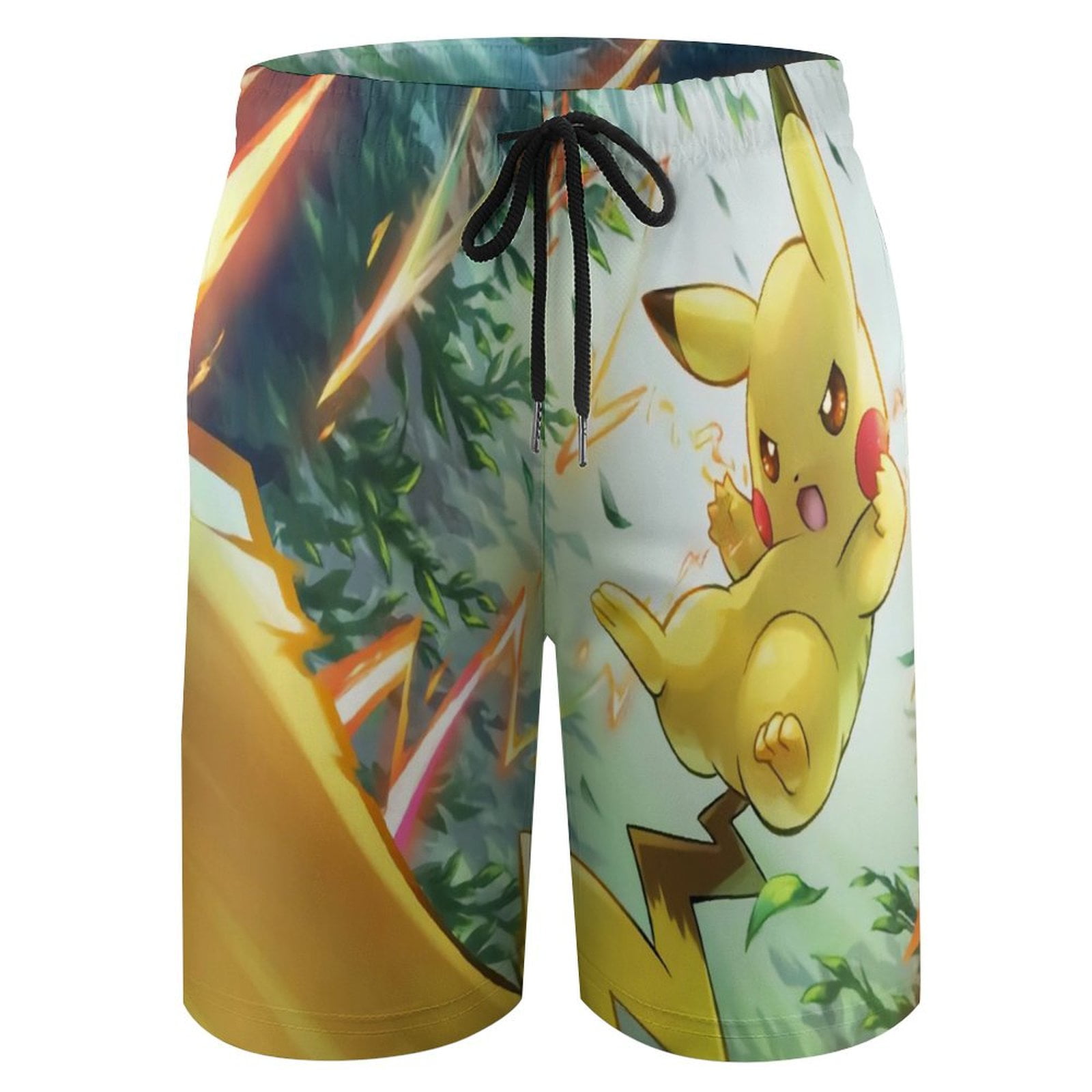 Mens Swim Trunks,Pokemon-Pikachu Cracks A Joke Boys Swim Trunks Swim ...