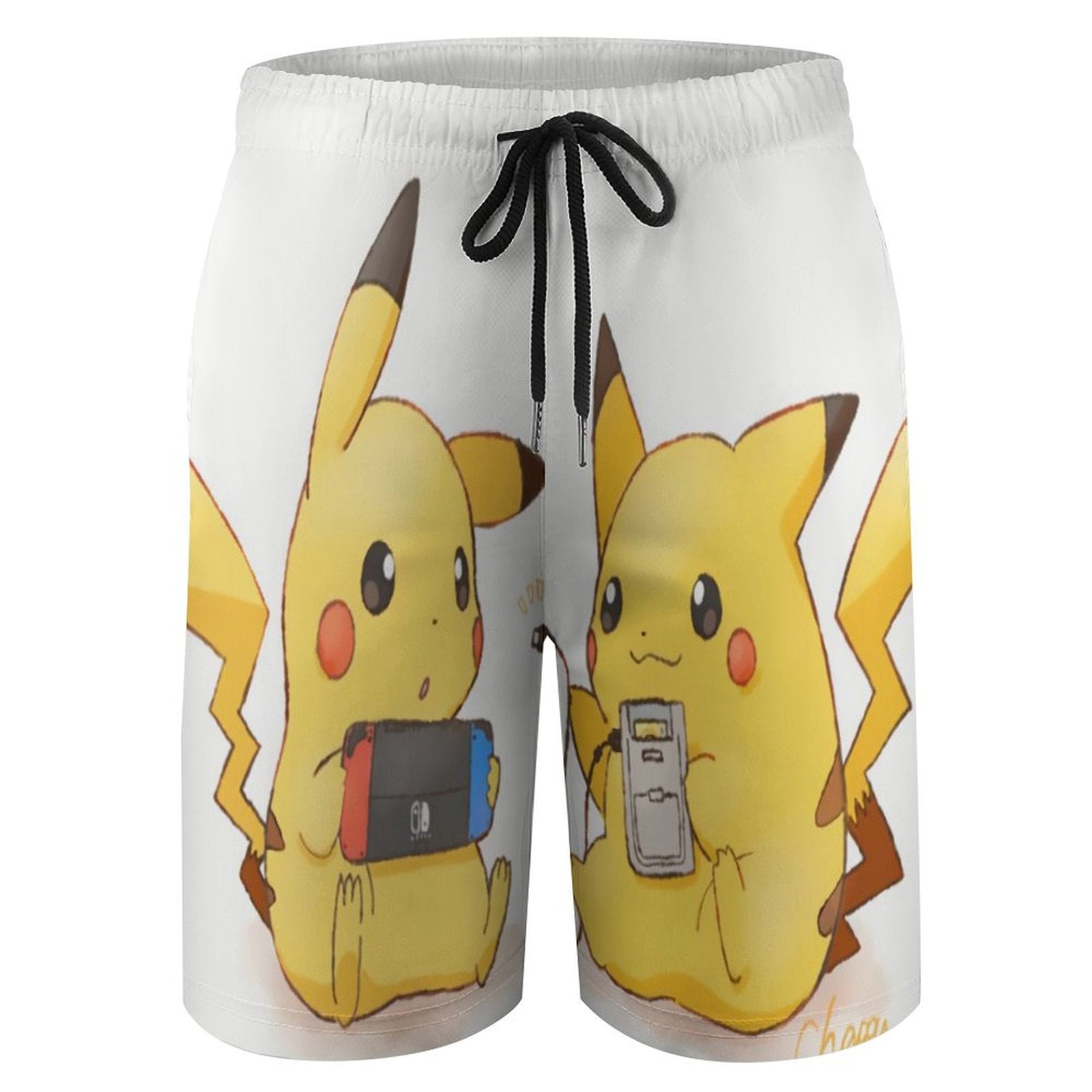 Mens Swim Trunks,Pokemon-Pikachu Game Boys Swim Trunks Compression ...