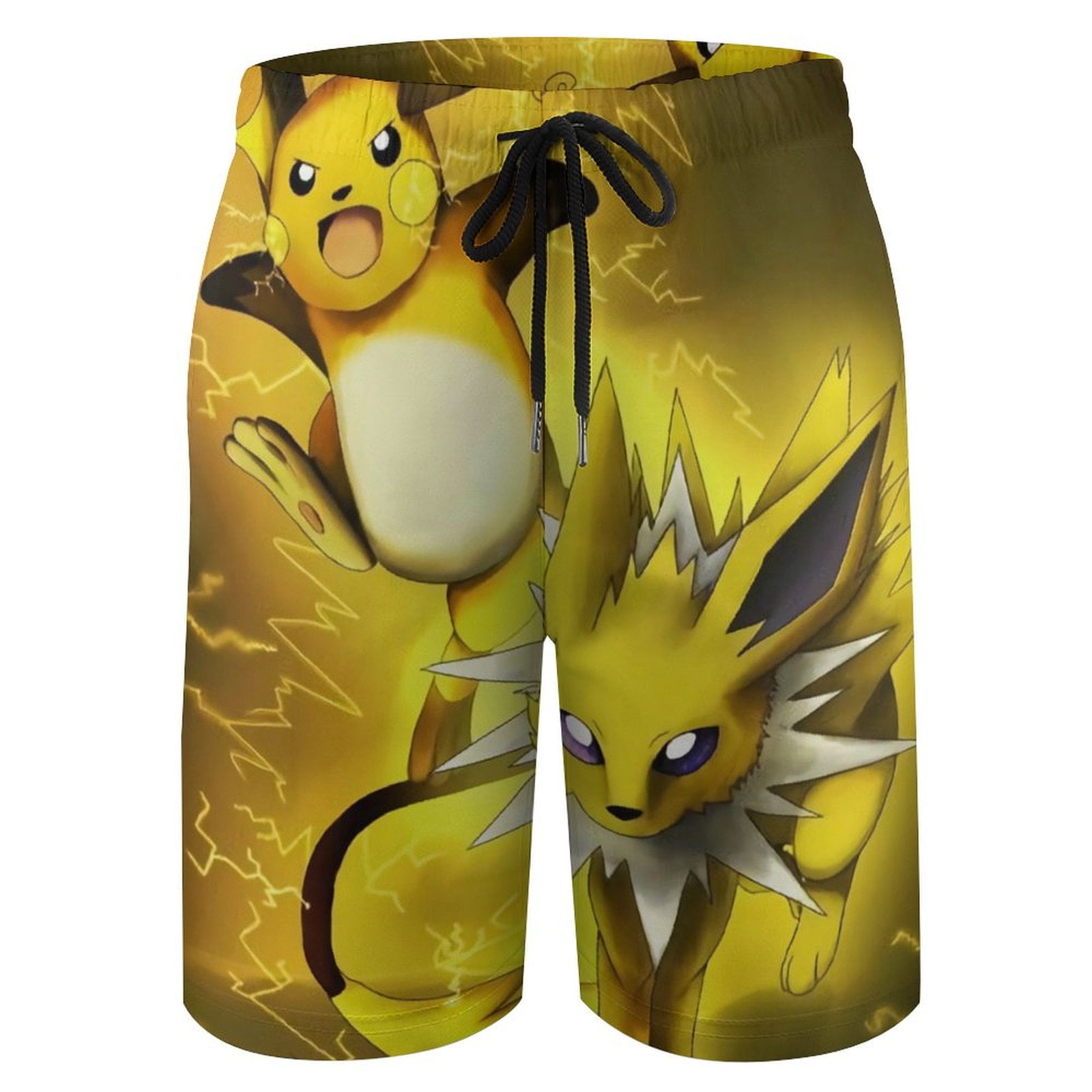 Mens Swim Trunks,Pokemon Raychu And Jolteon Boys Swim Trunks with ...