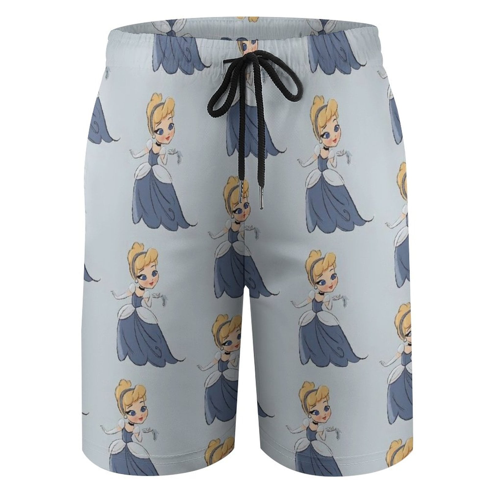 Mens Swim Trunks,Princess Cinderella Boys Swim Trunks Compression Liner ...
