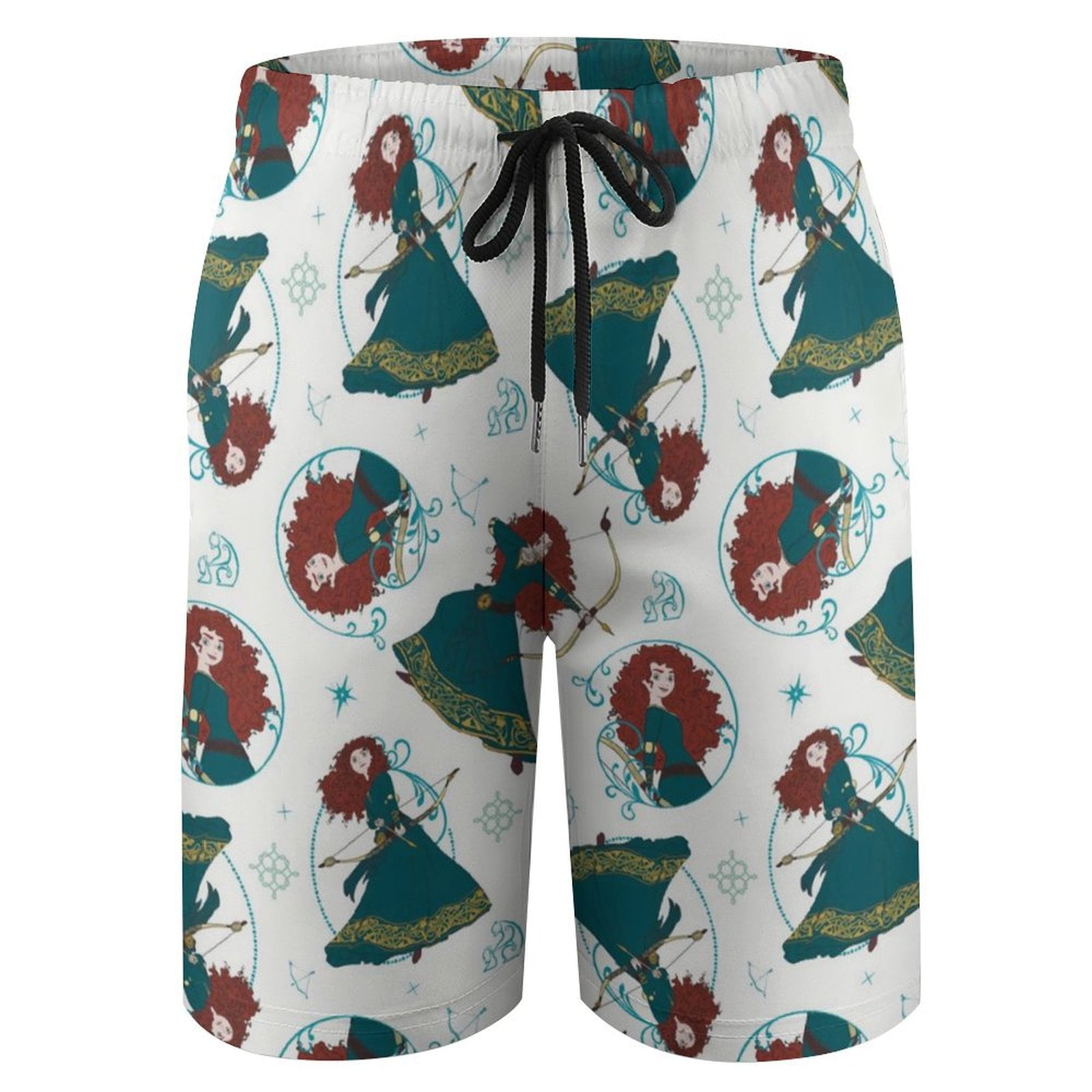 Mens Swim Trunks,Princess Heart Strong Merida Boys Swim Trunks ...