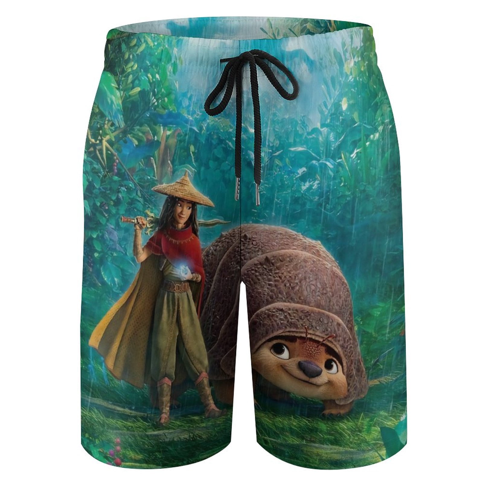 Mens Swim Trunks,Raya Rayaandthelastdragon Boys Swim Trunks with Boxer ...