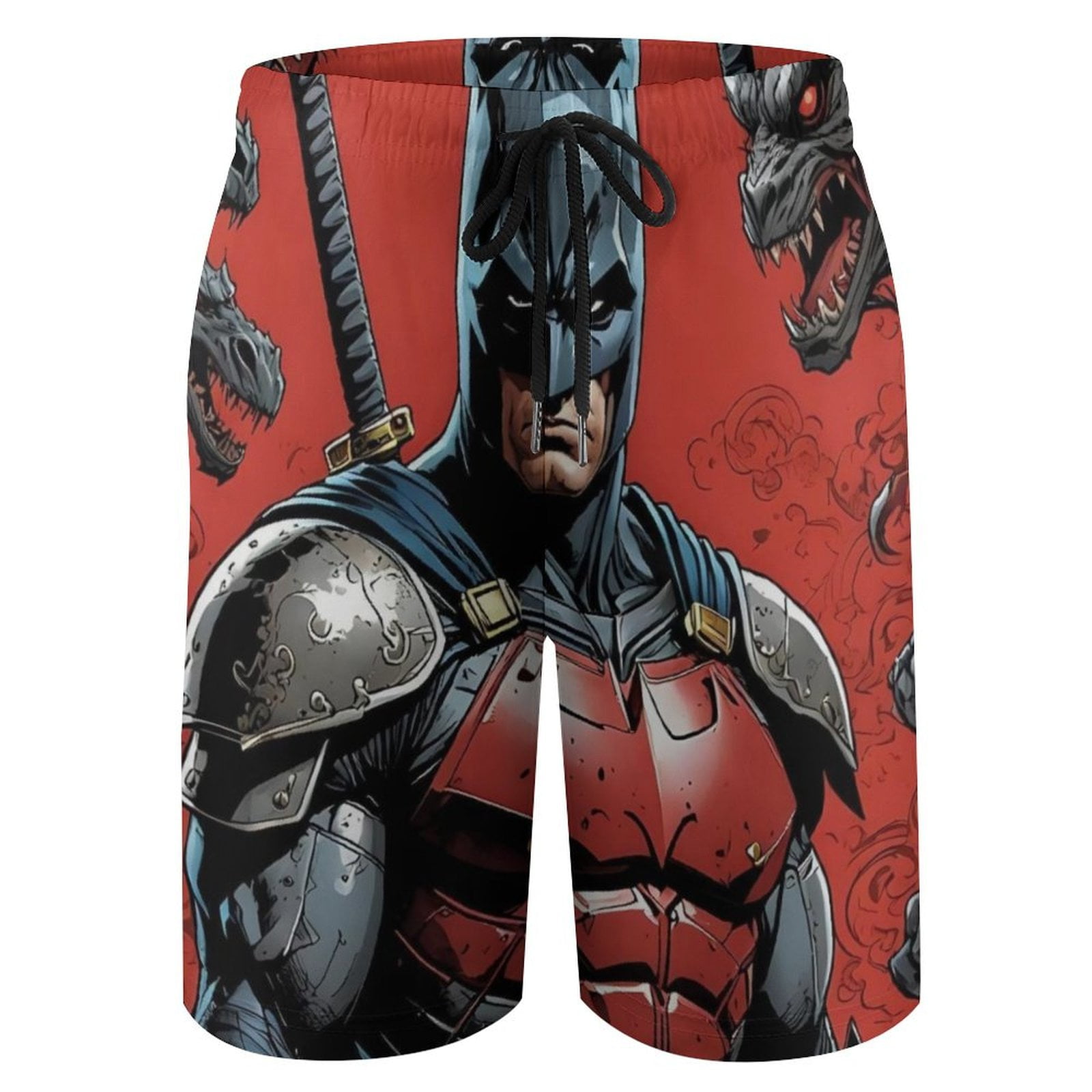 Mens Swim Trunks,Retro Batman Boys Swim Trunks with Boxer Brief Liner ...