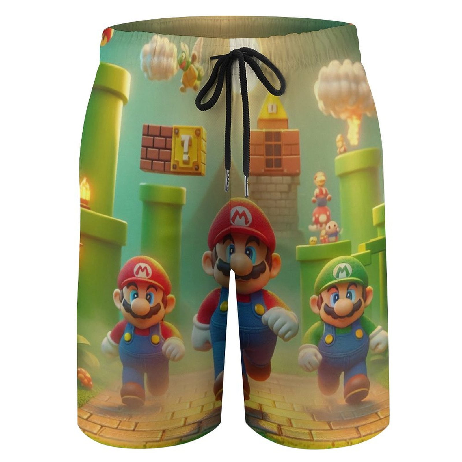 Mens Swim Trunks,SUPER MARIO BROS Boys Swim Trunks Swim Shorts Quick ...