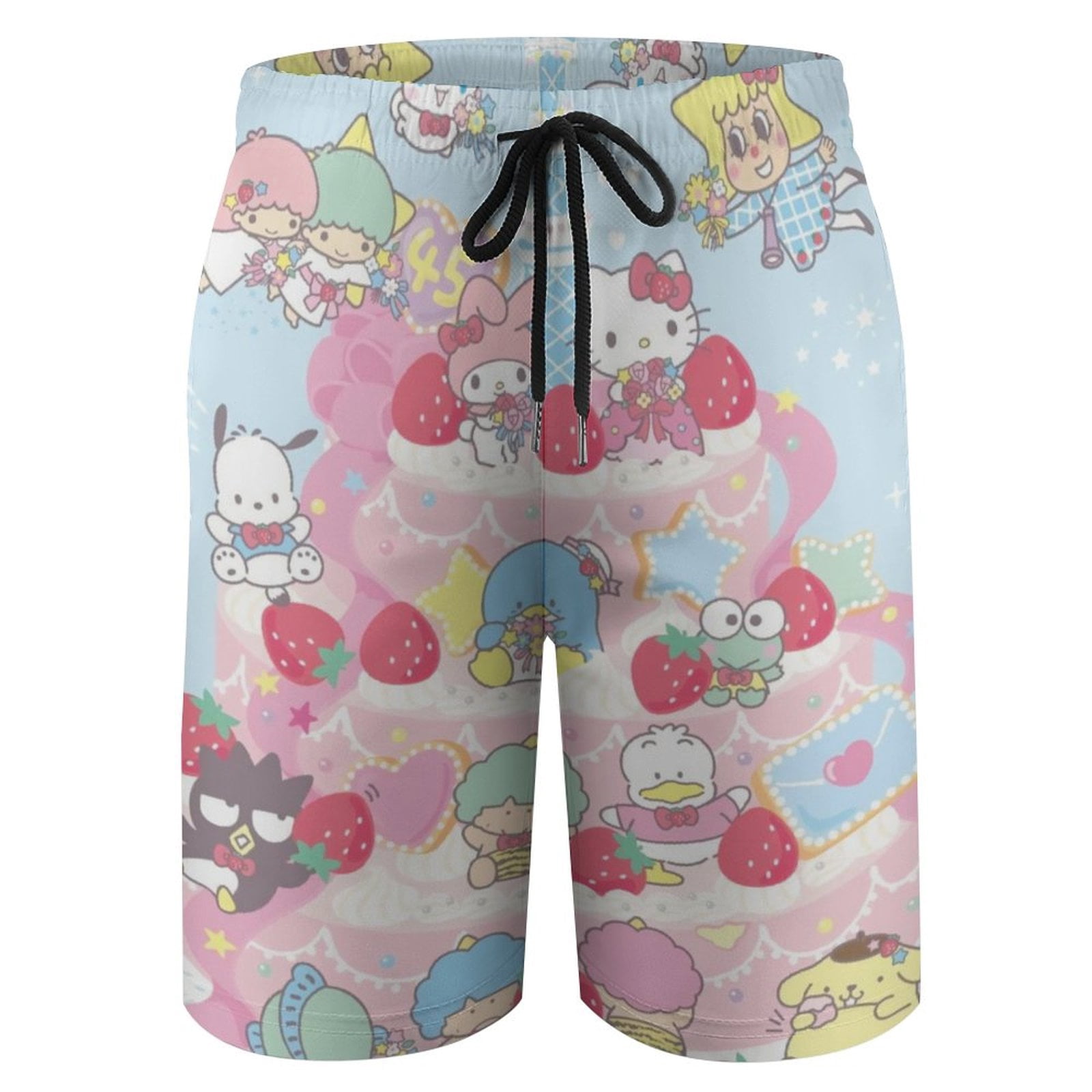 Mens Swim Trunks,Sanrio-Cake Kuromi Melody Hello-Kitty Cinnamoroll Boys ...