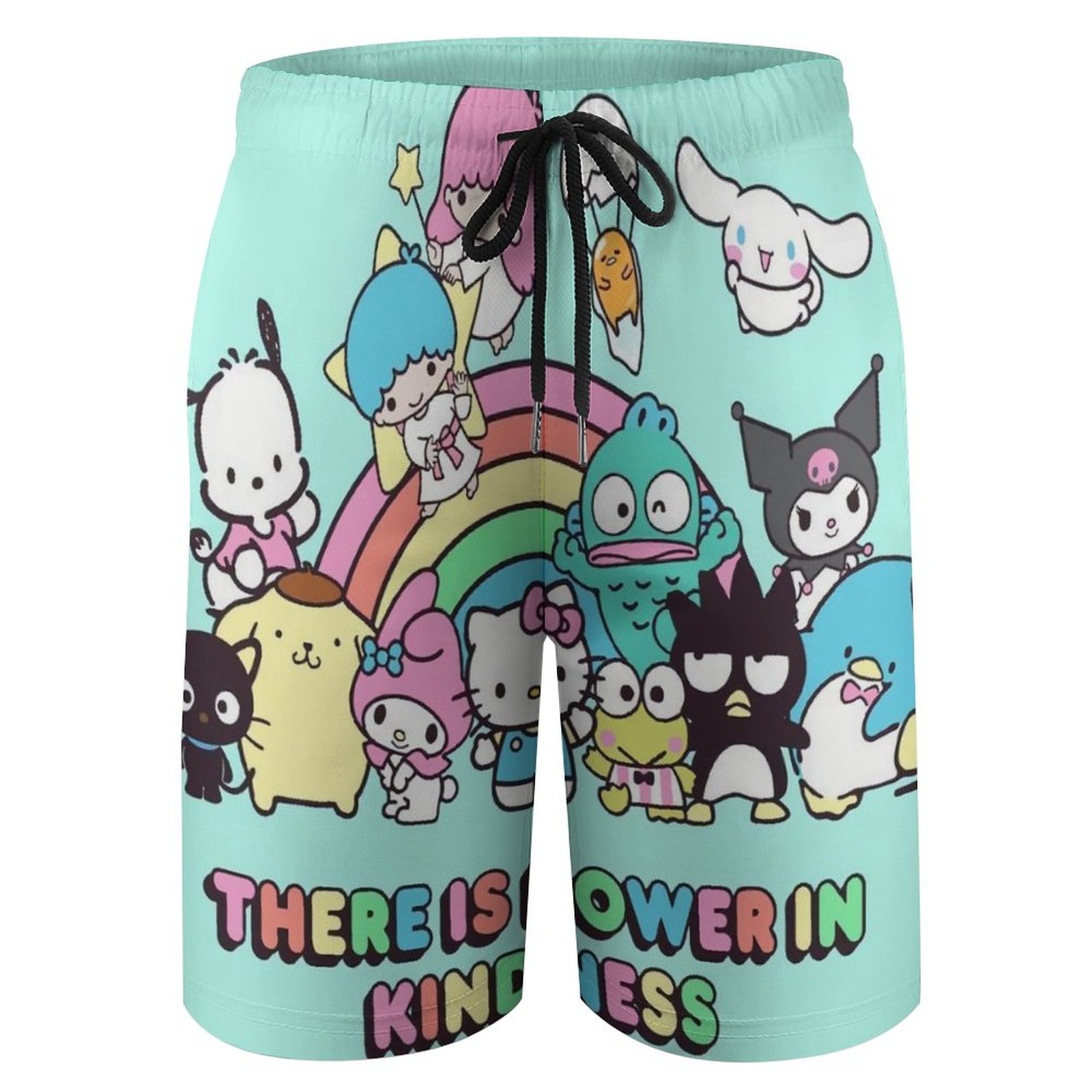 Mens Swim Trunks,Sanrio Kuromi And Melody Hello Kitty And Friends Boys ...