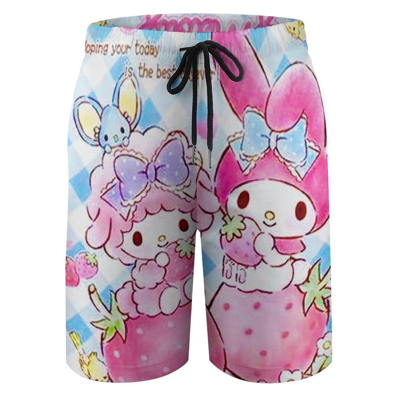 Mens Swim Trunks,Sanrio-Melody Strawberry Boys Swim Trunks Compression ...